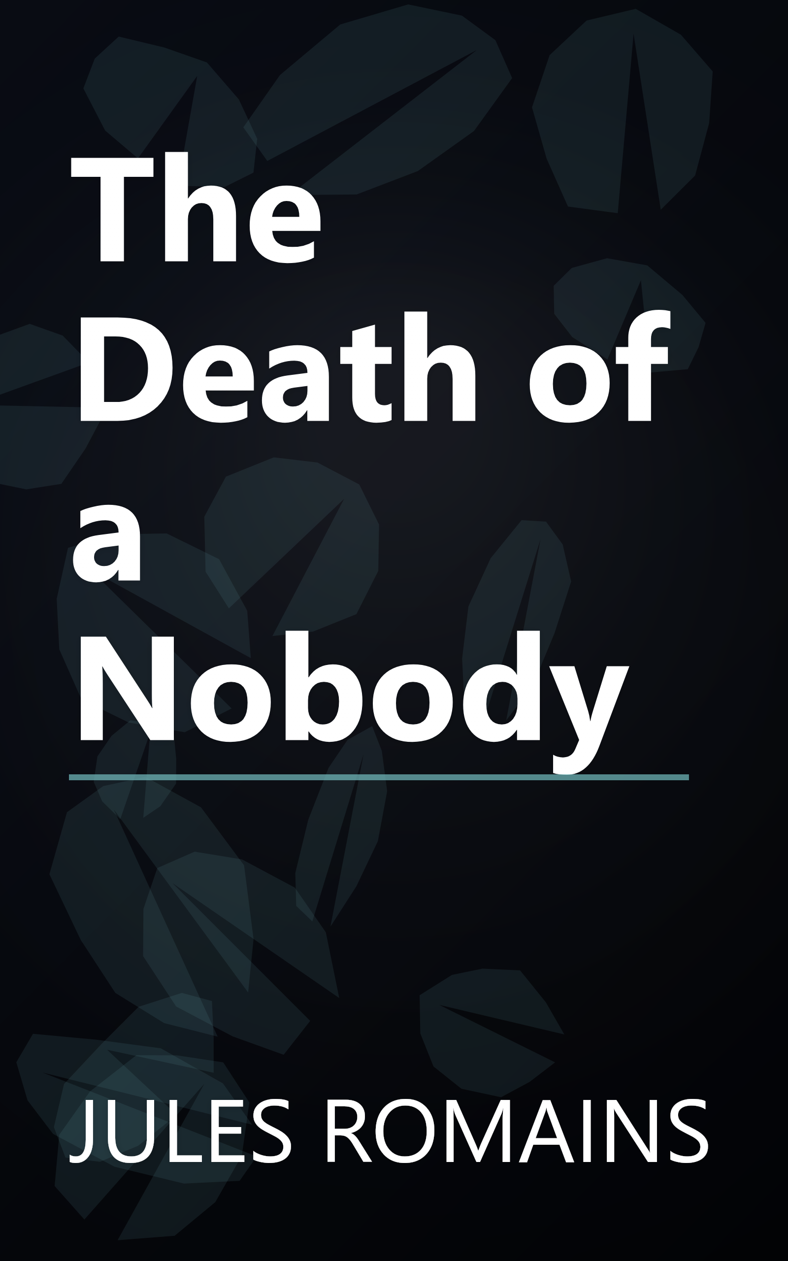The Death of a Nobody book cover