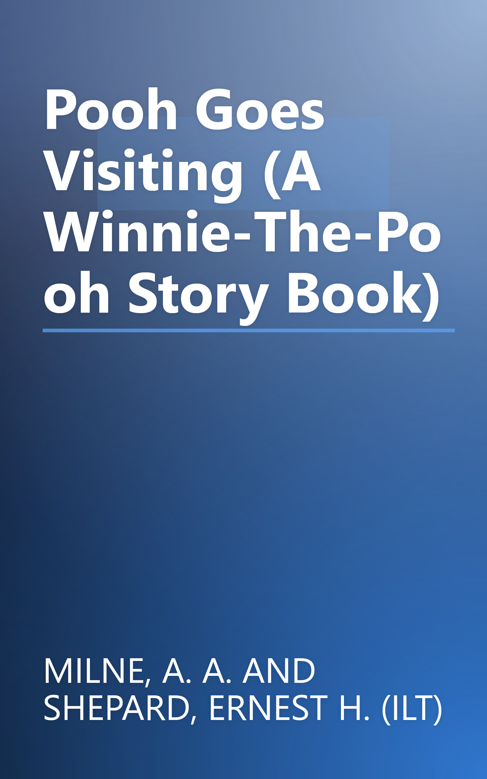 Pooh Goes Visiting (A Winnie-The-Pooh Story Book) book cover