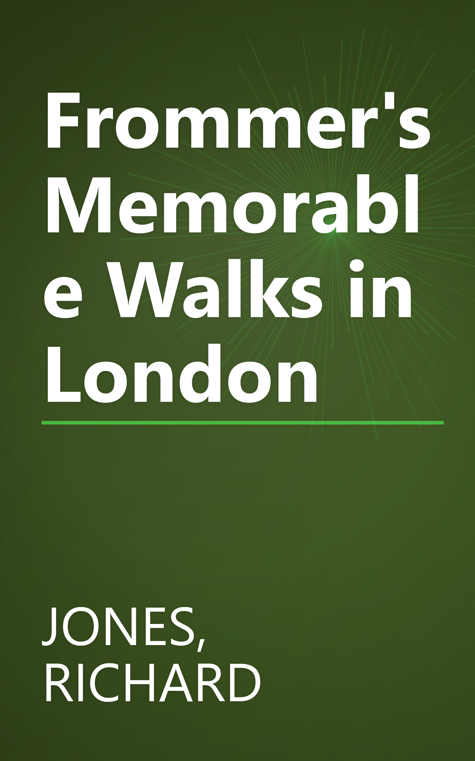 Frommer's Memorable Walks in London book cover