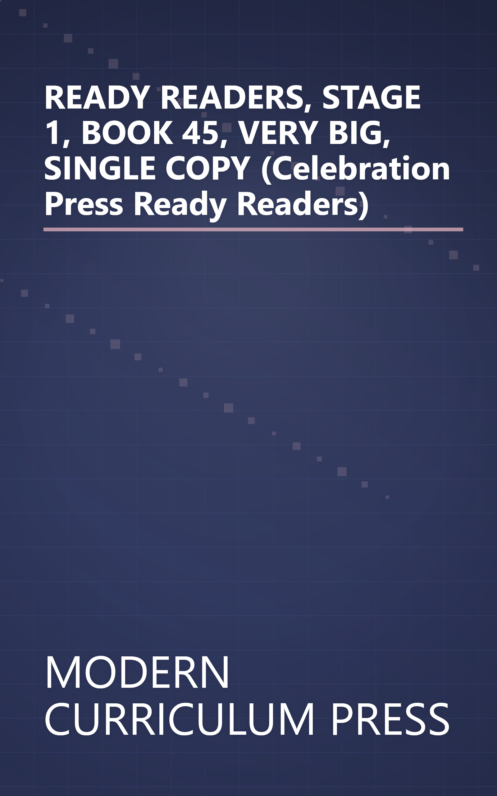 READY READERS, STAGE 1, BOOK 45, VERY BIG, SINGLE COPY (Celebration Press Ready Readers) book cover