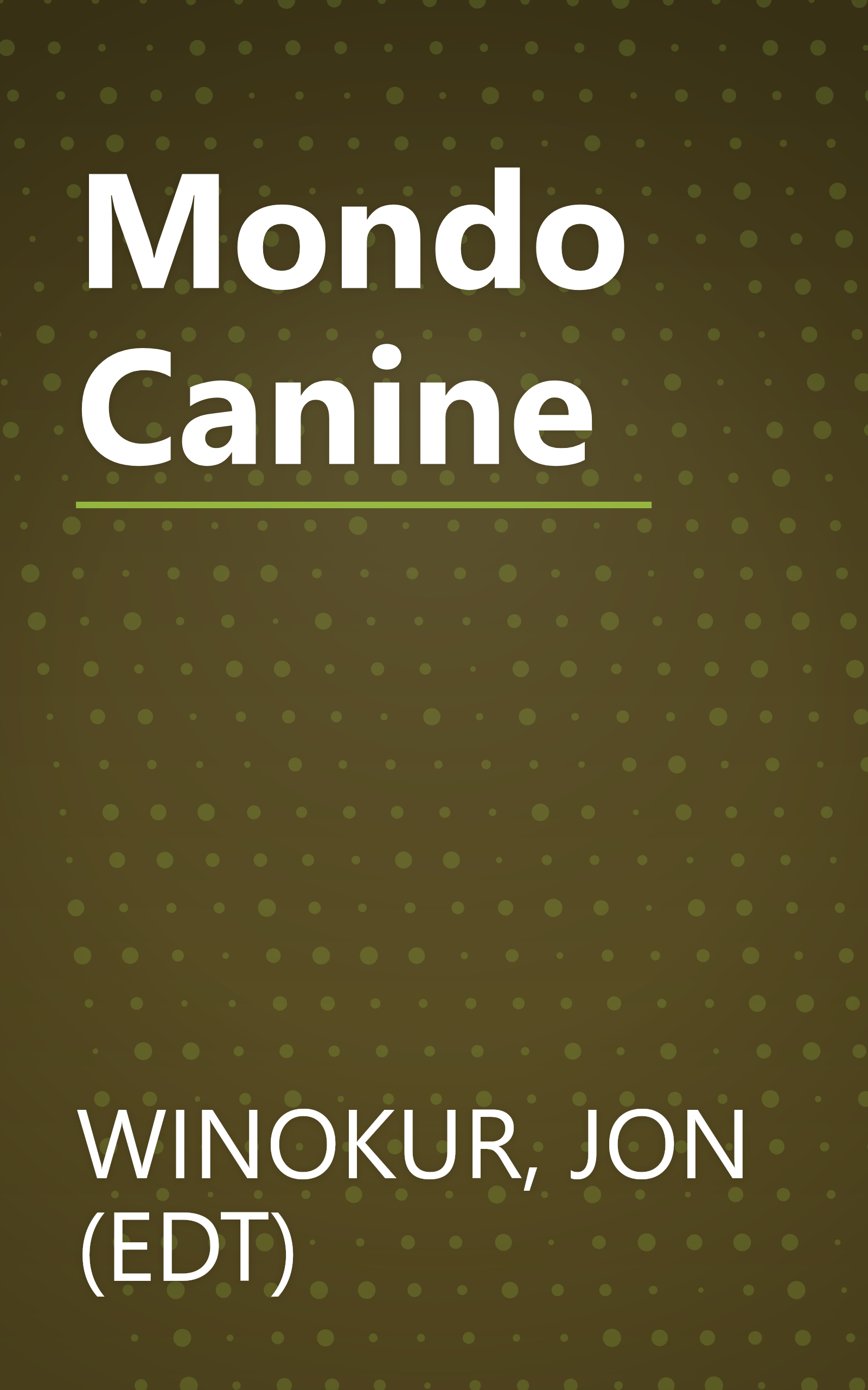 Mondo Canine book cover