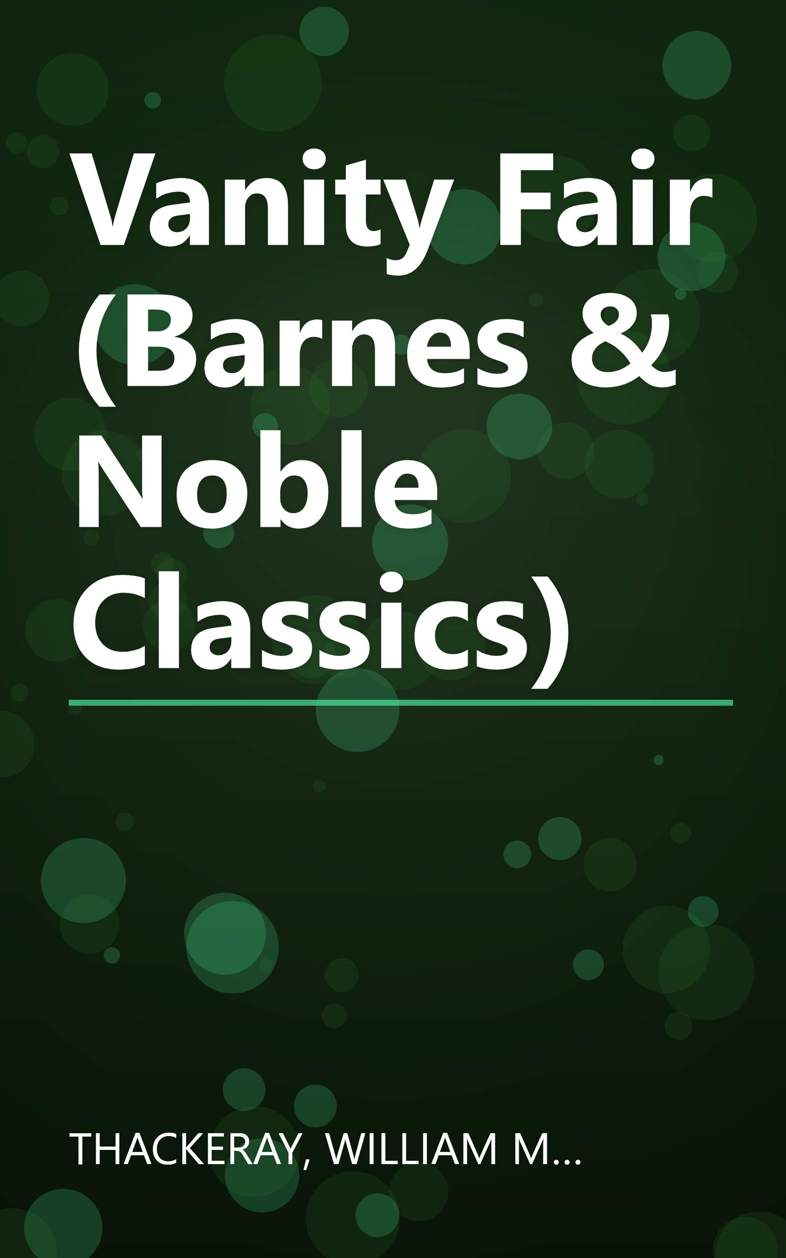 Vanity Fair (Barnes & Noble Classics) book cover
