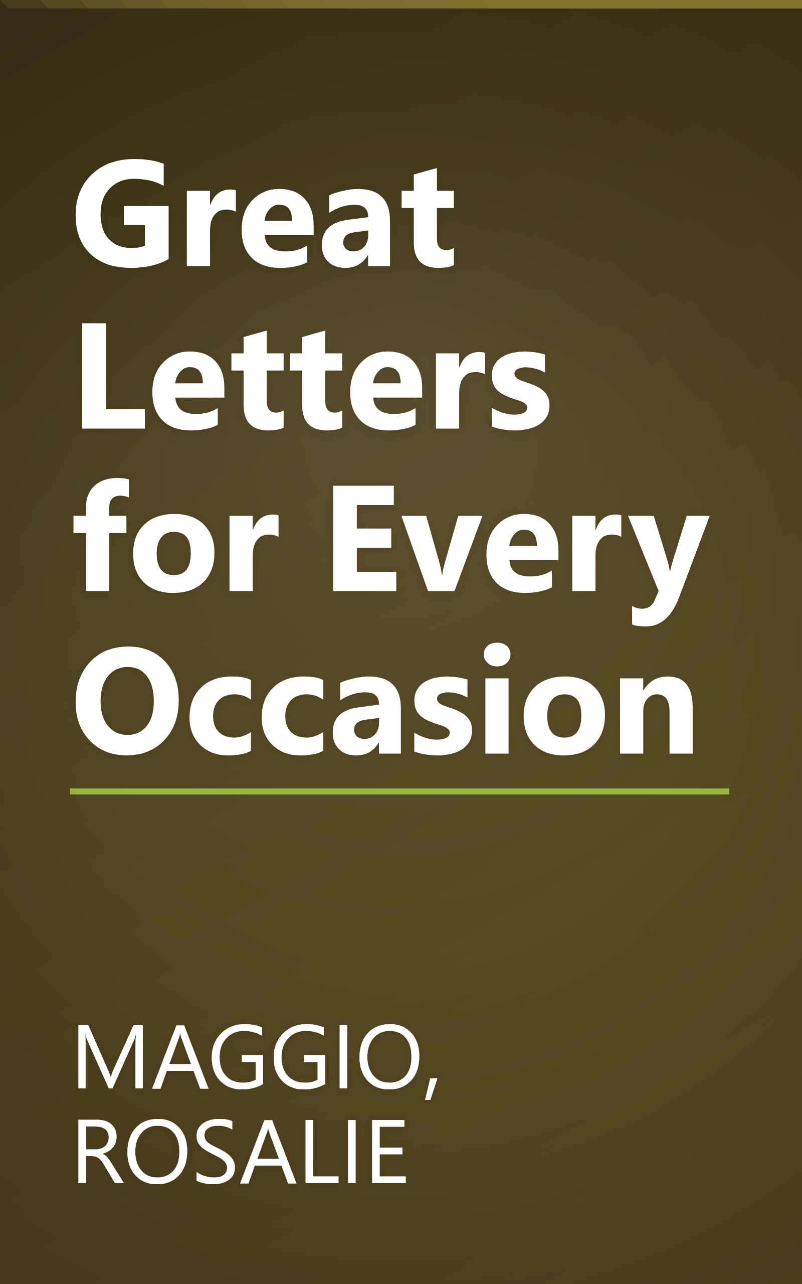 Great Letters for Every Occasion book cover