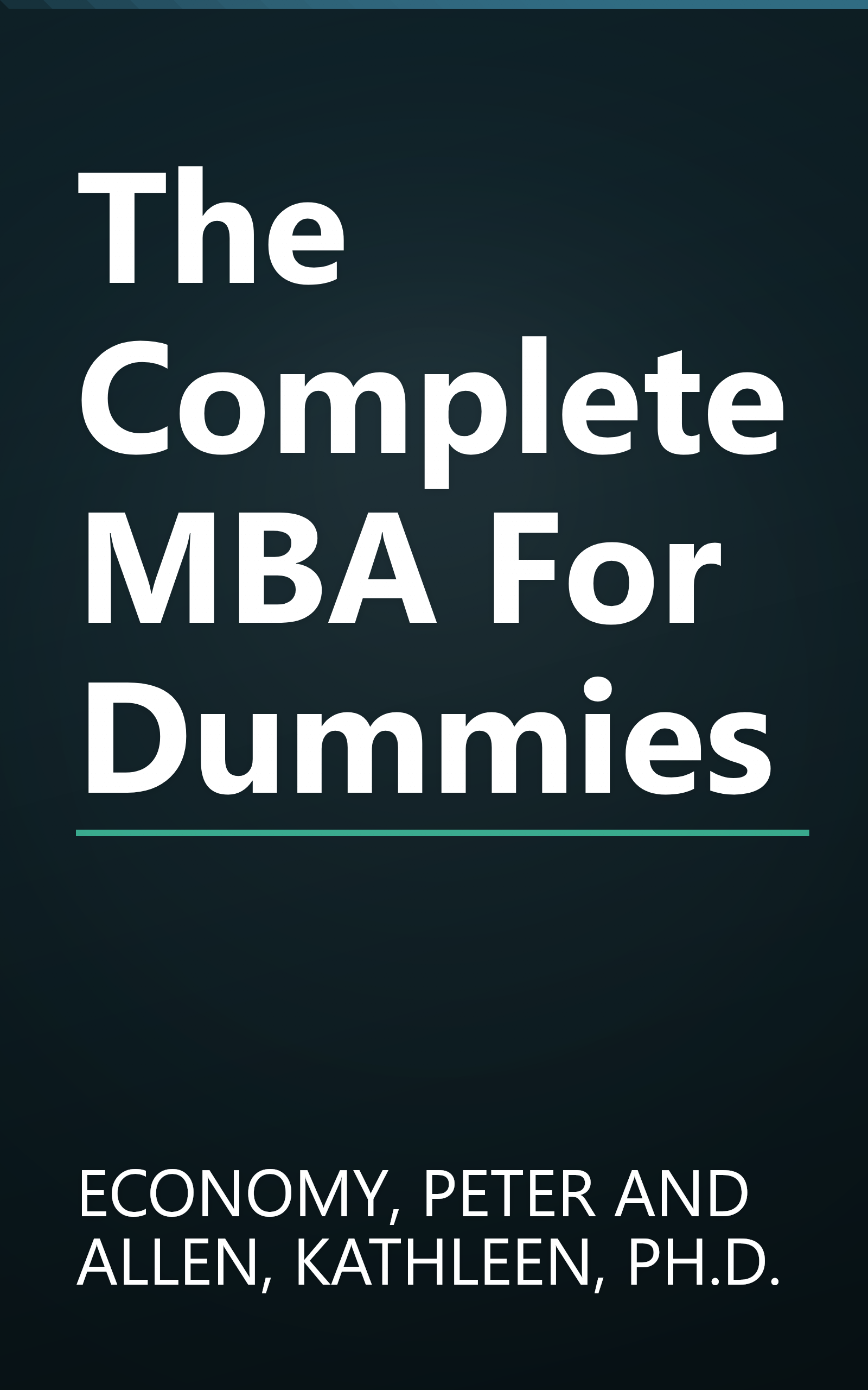 The Complete MBA For Dummies book cover