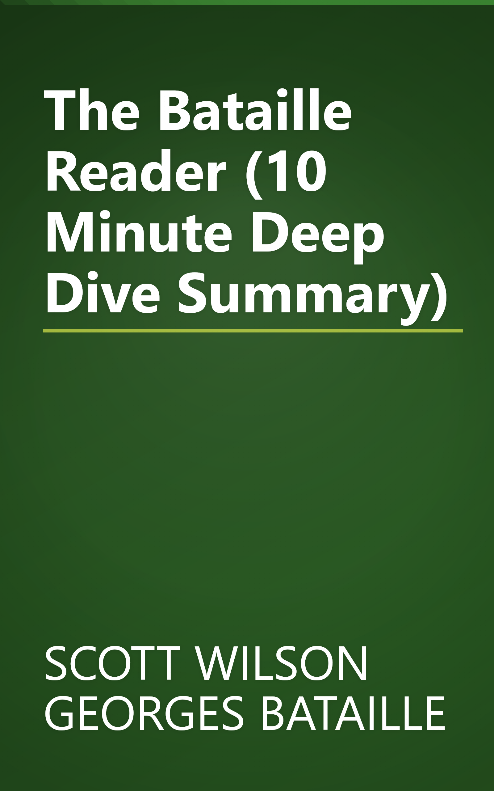 The Bataille Reader (10 Minute   Deep Dive Summary) book cover