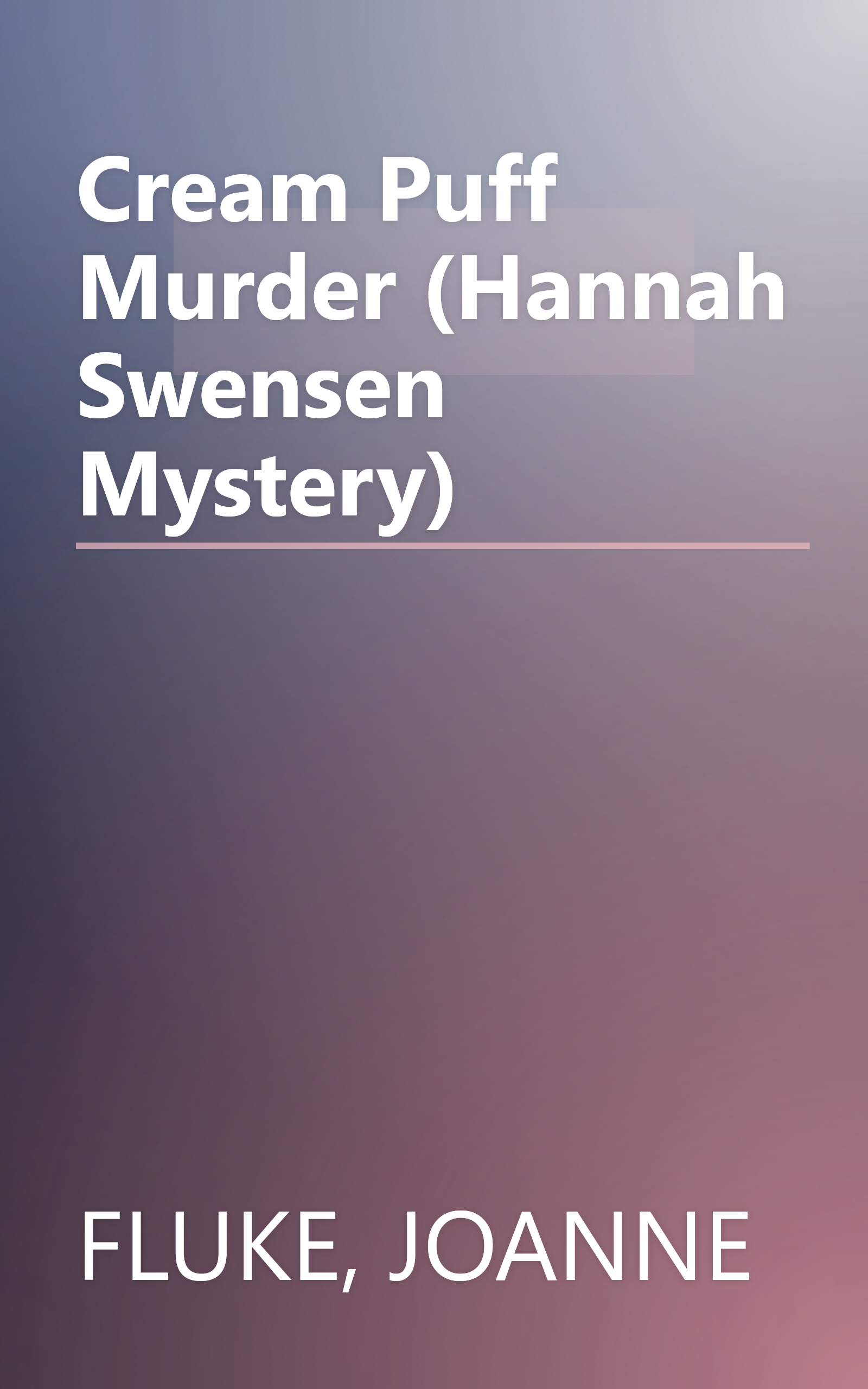 Cream Puff Murder (Hannah Swensen Mystery) book cover