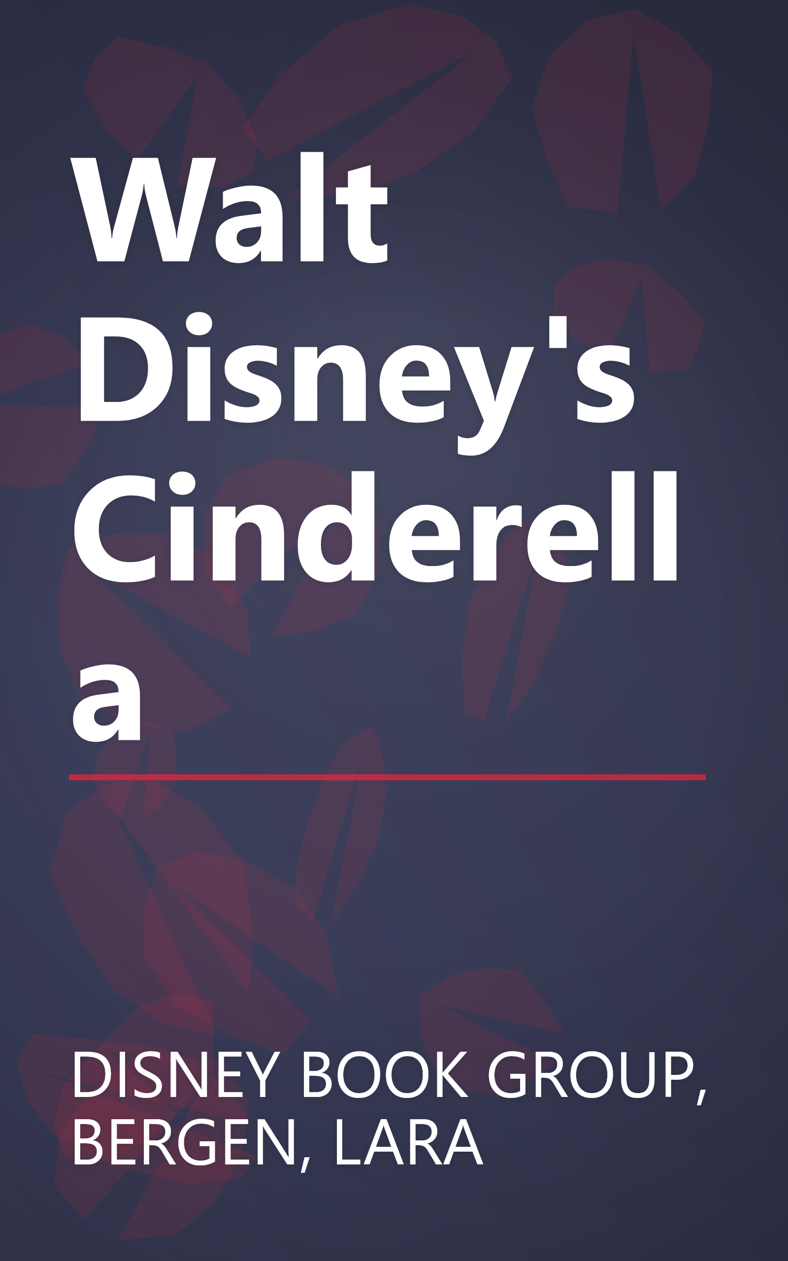 Walt Disney's Cinderella book cover