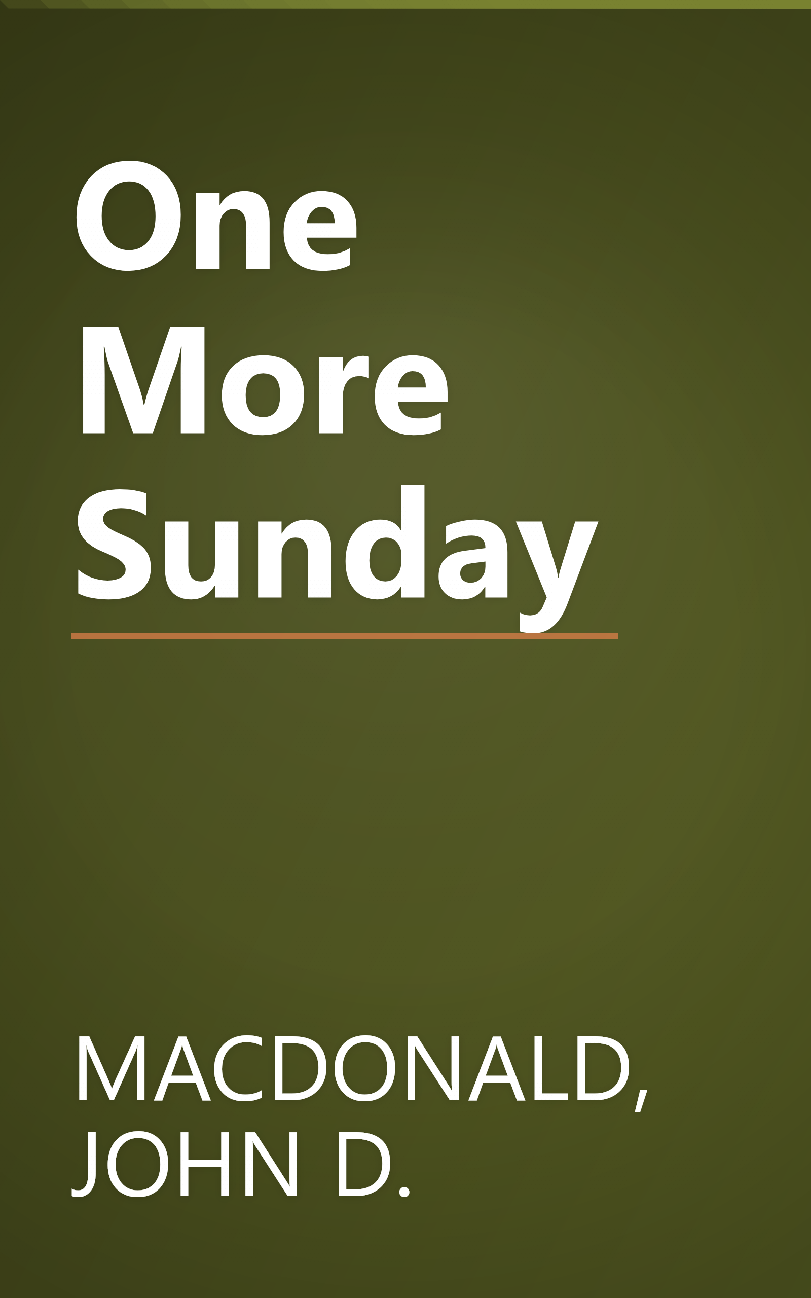 One More Sunday book cover