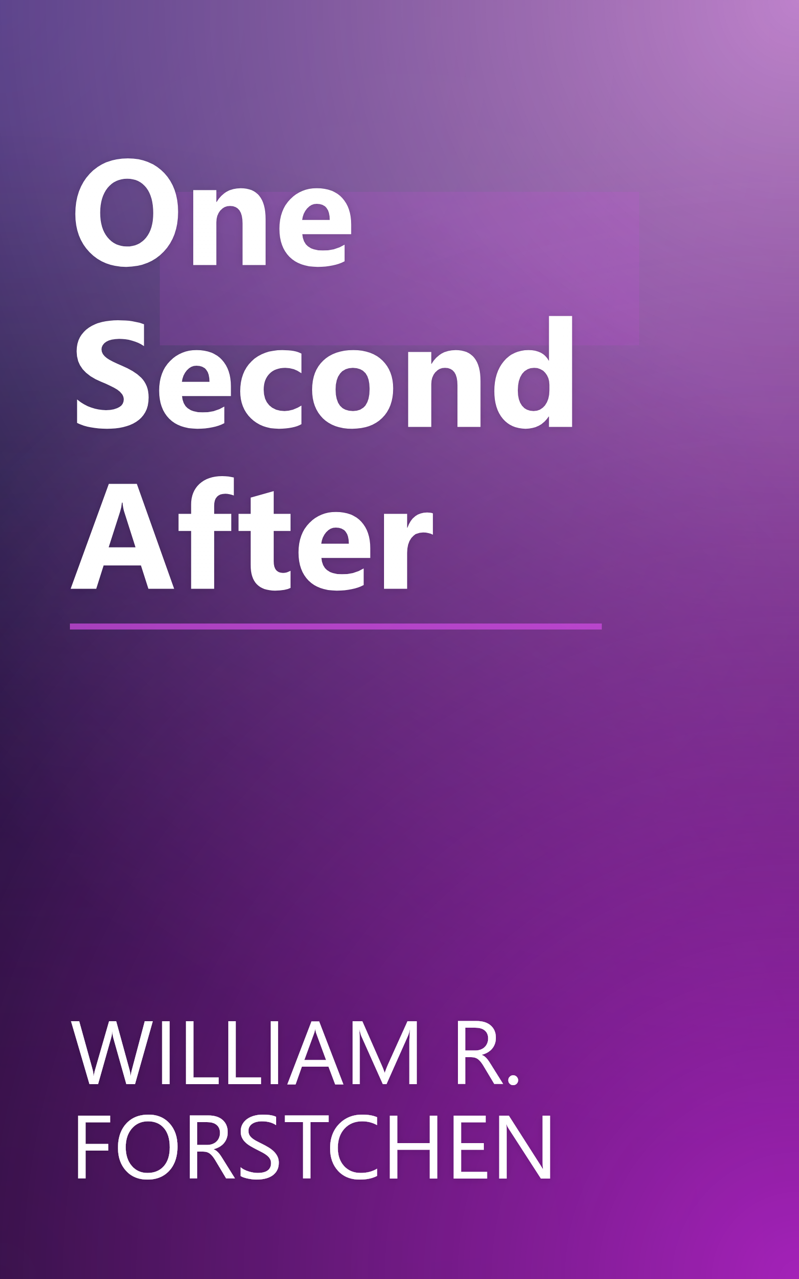 One Second After book cover
