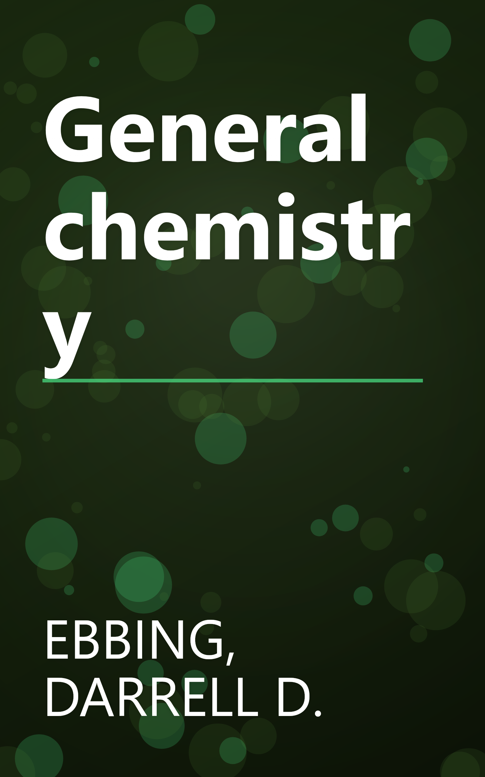 General chemistry book cover