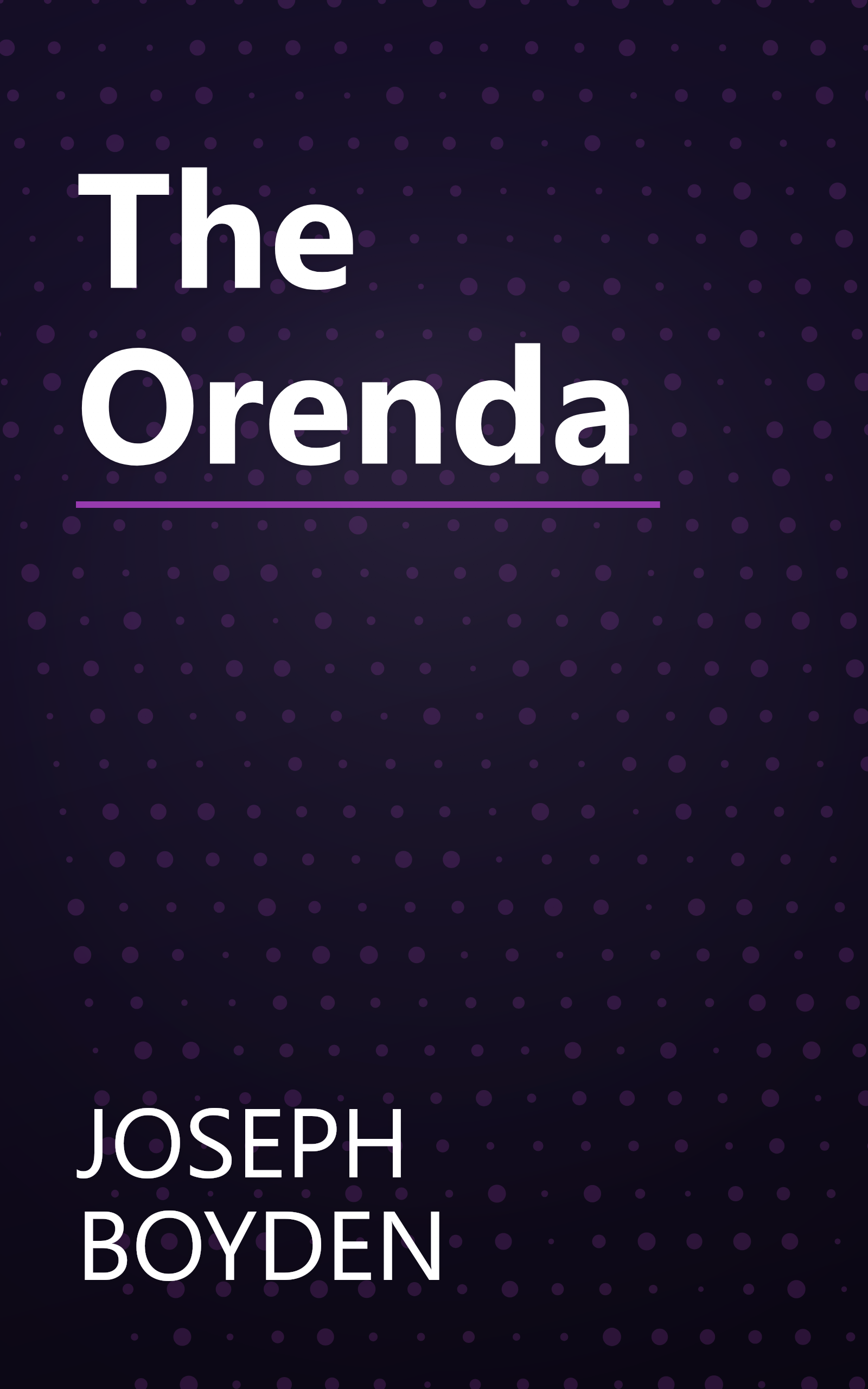 The Orenda book cover