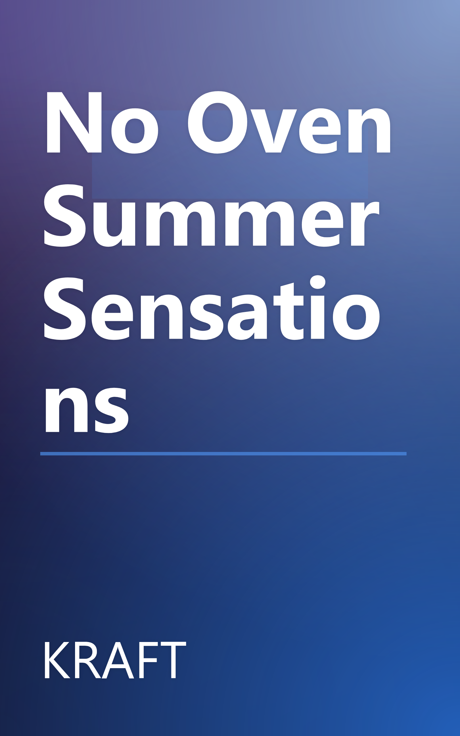 No Oven Summer Sensations book cover