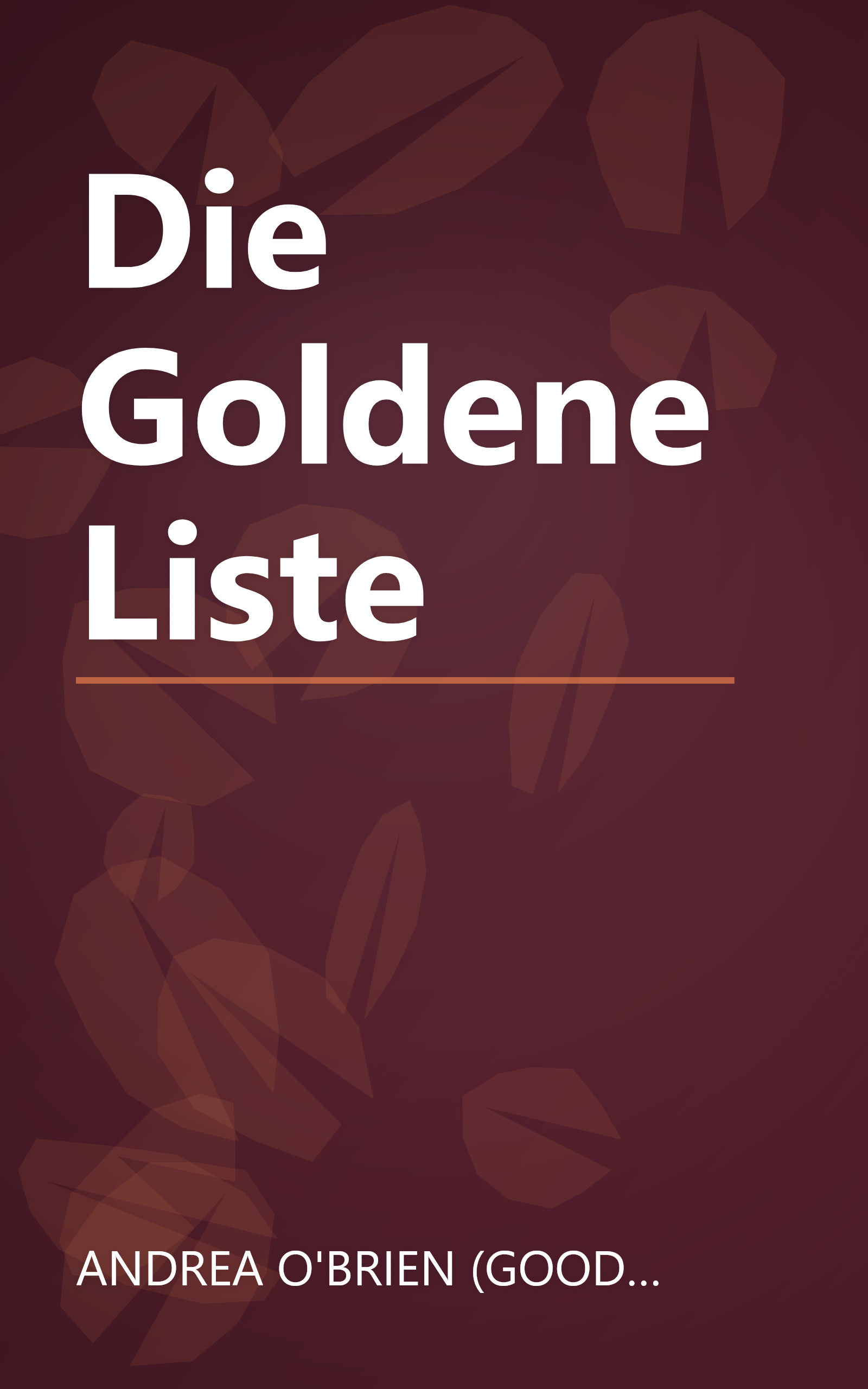 Die Goldene Liste book cover