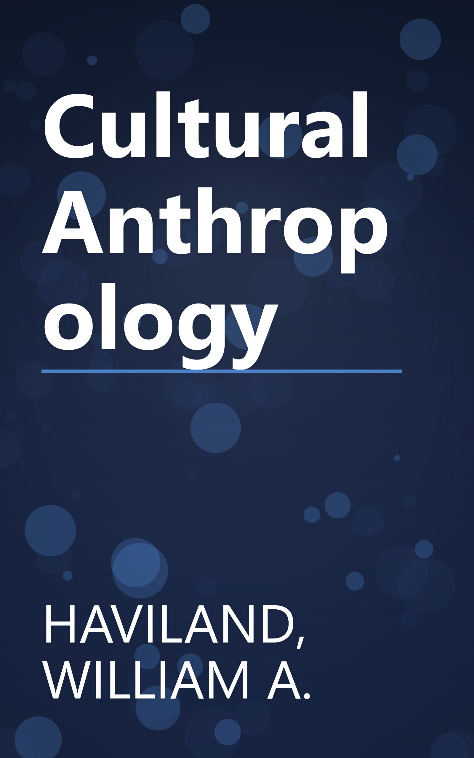 Cultural Anthropology book cover