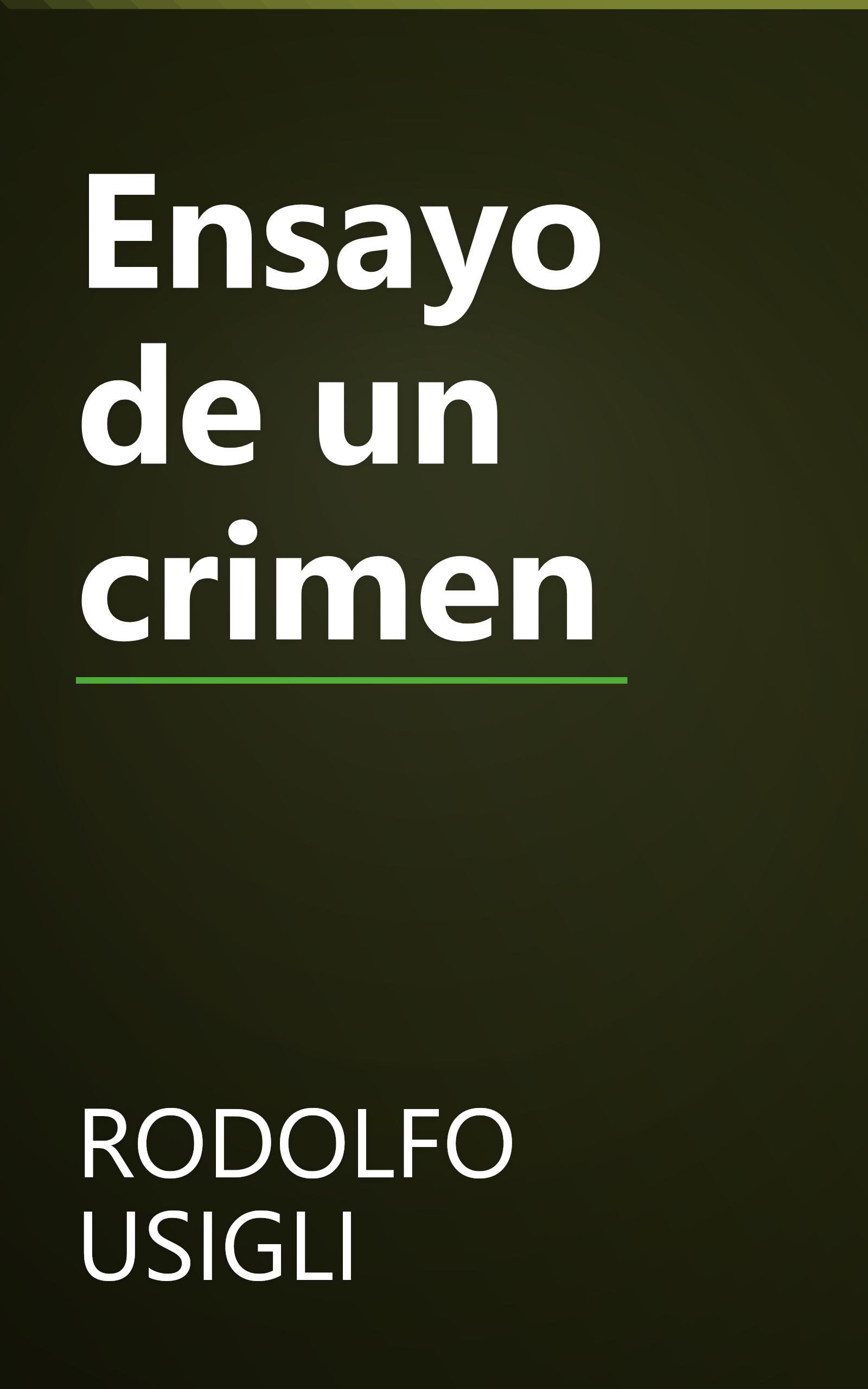 Ensayo de un crimen book cover