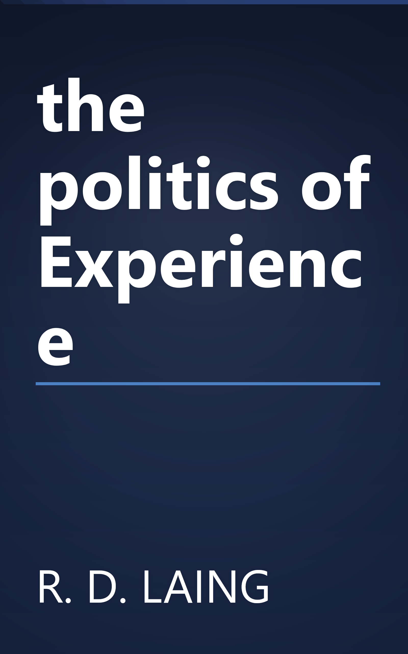 the politics of Experience book cover