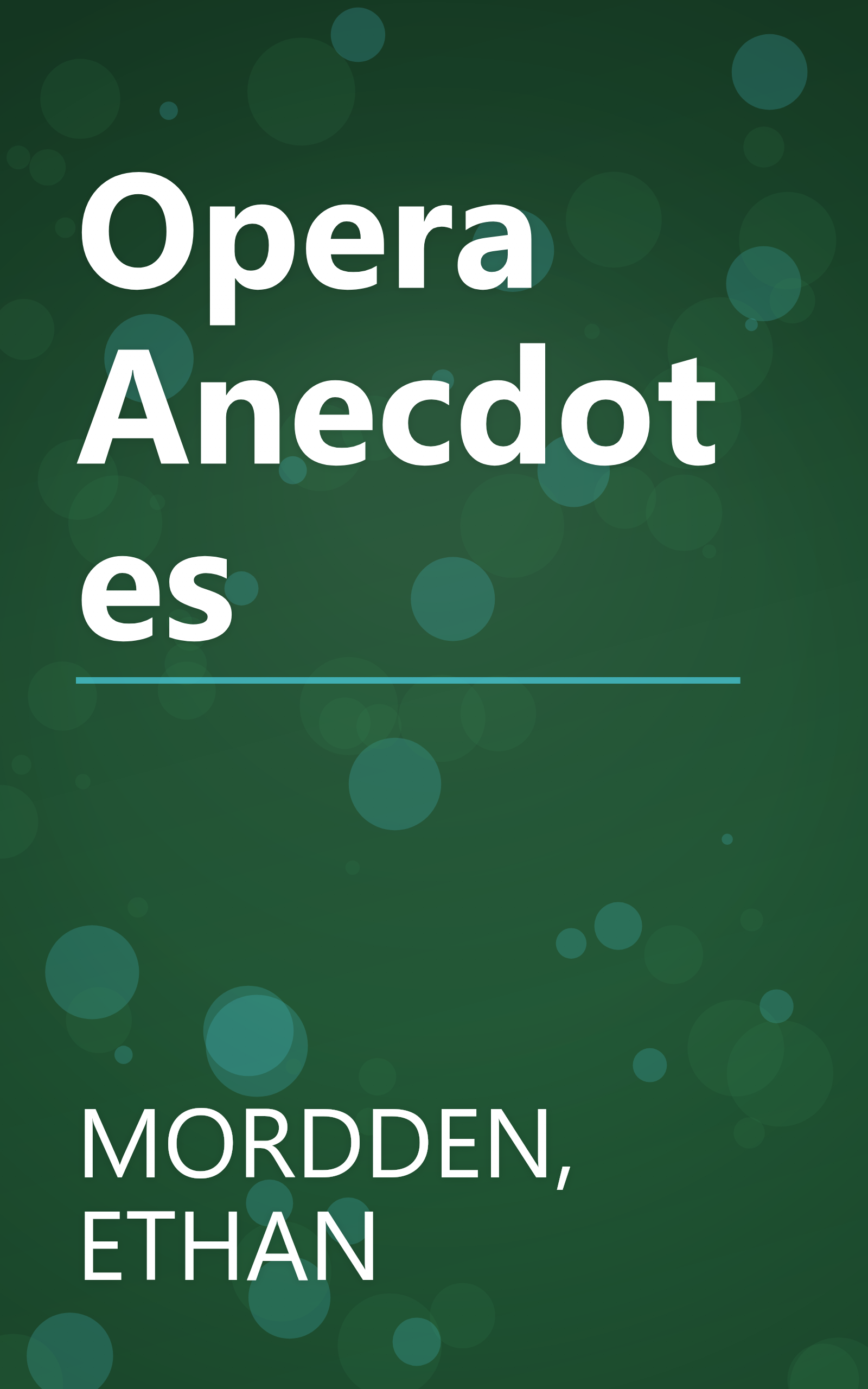 Opera Anecdotes book cover