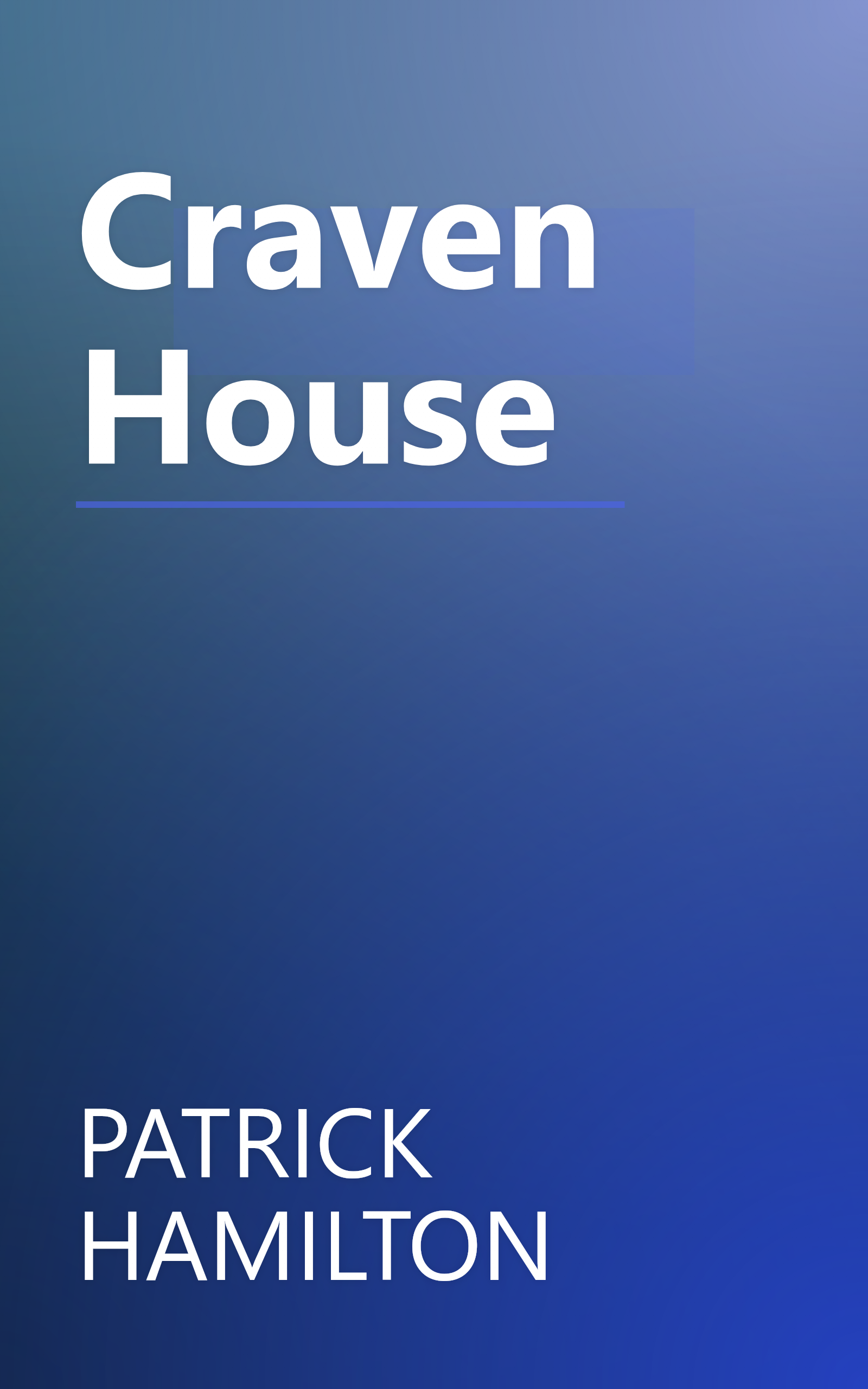 Craven House book cover