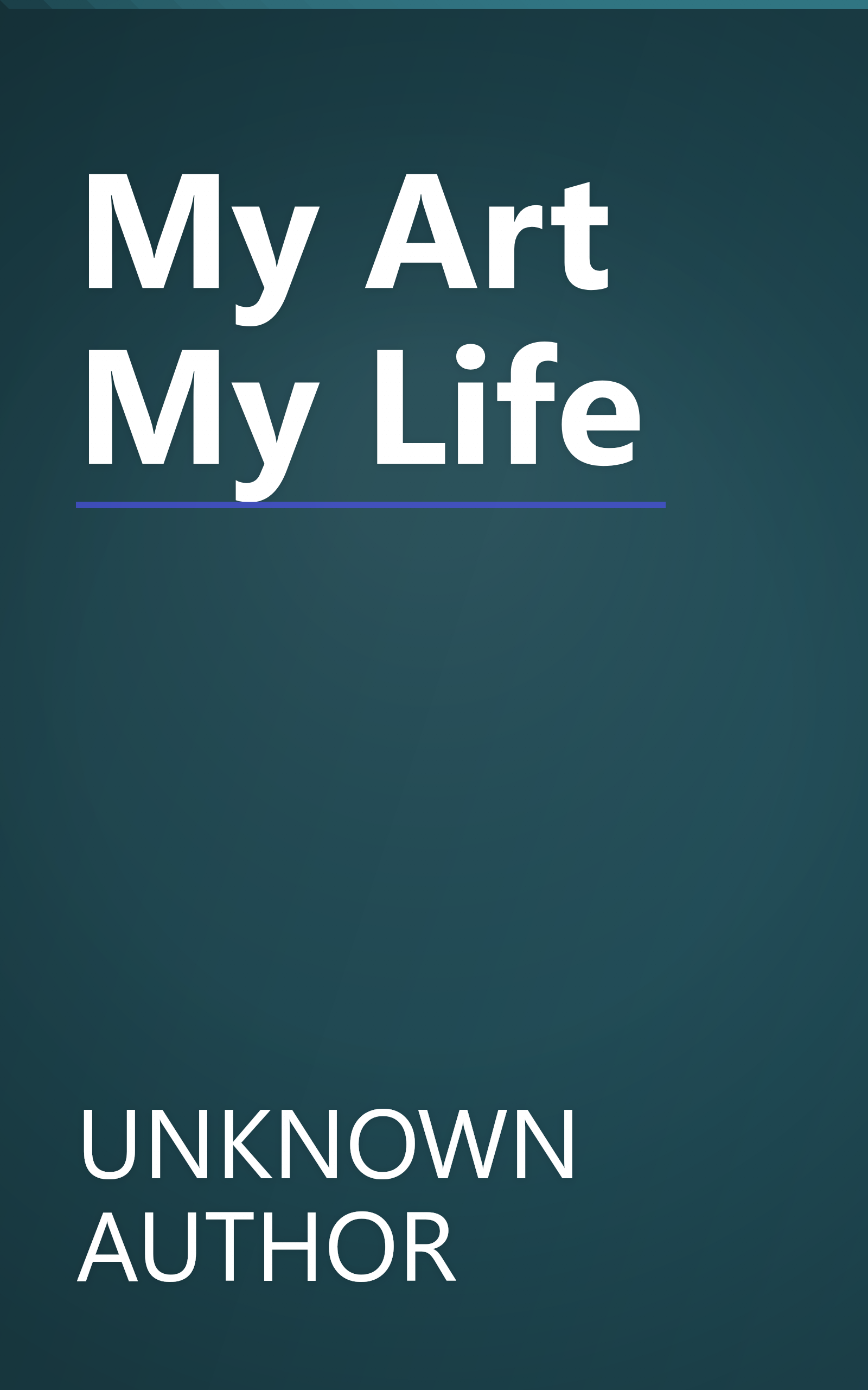 My Art My Life book cover