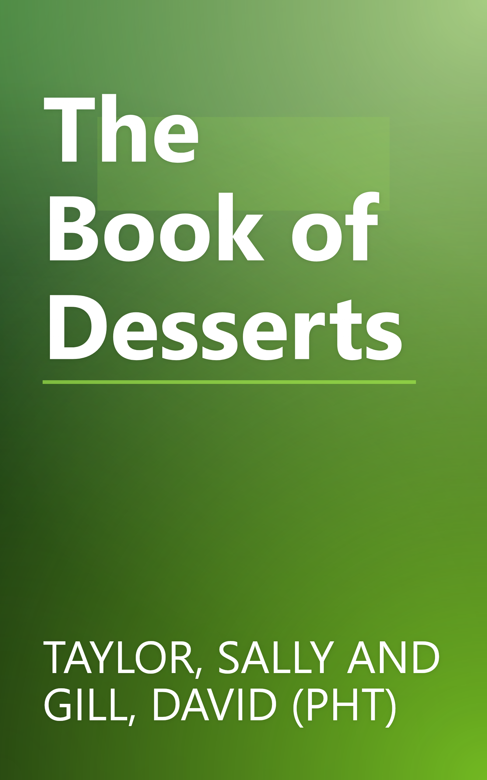 The Book of Desserts book cover