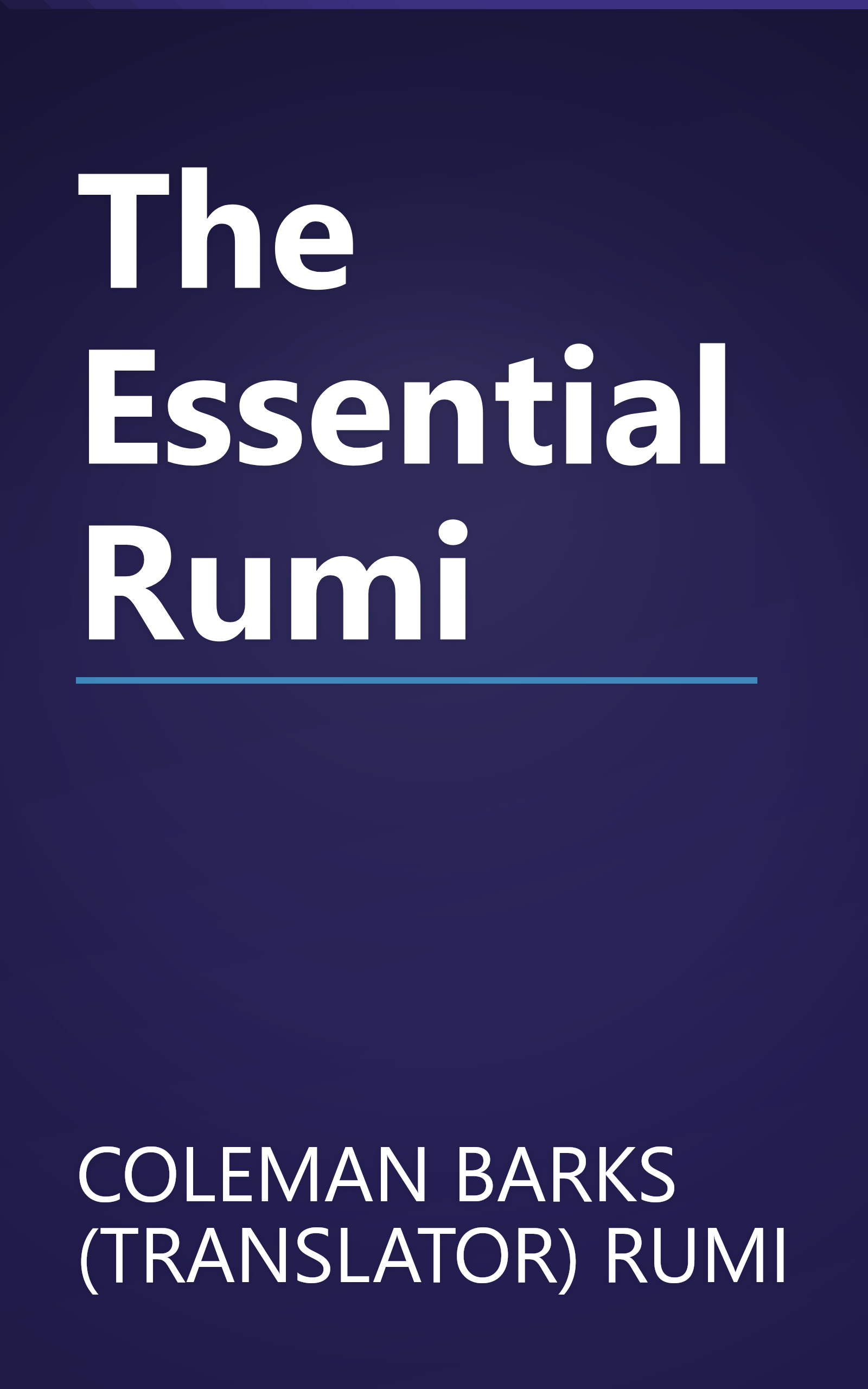 The Essential Rumi book cover