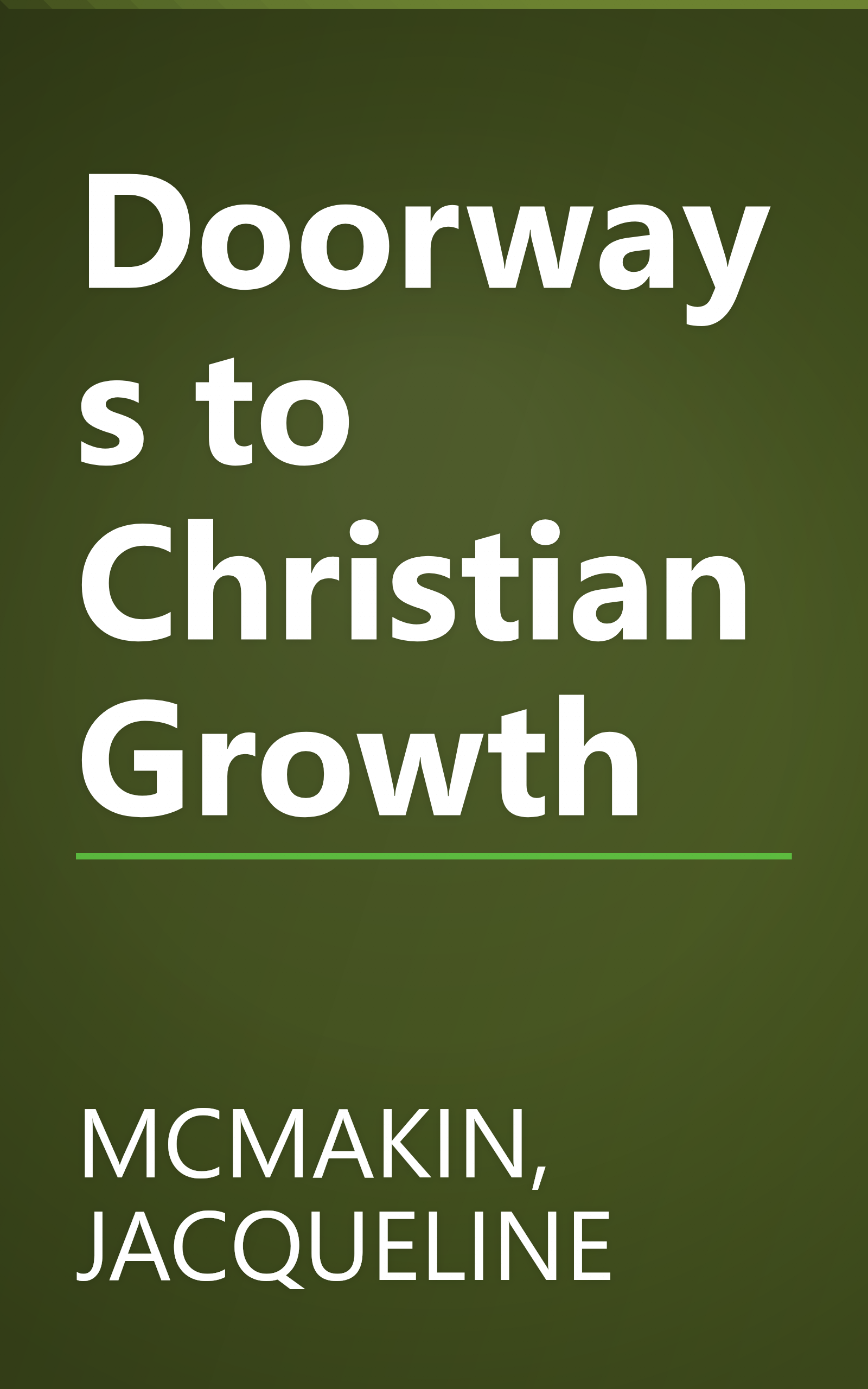 Doorways to Christian Growth book cover