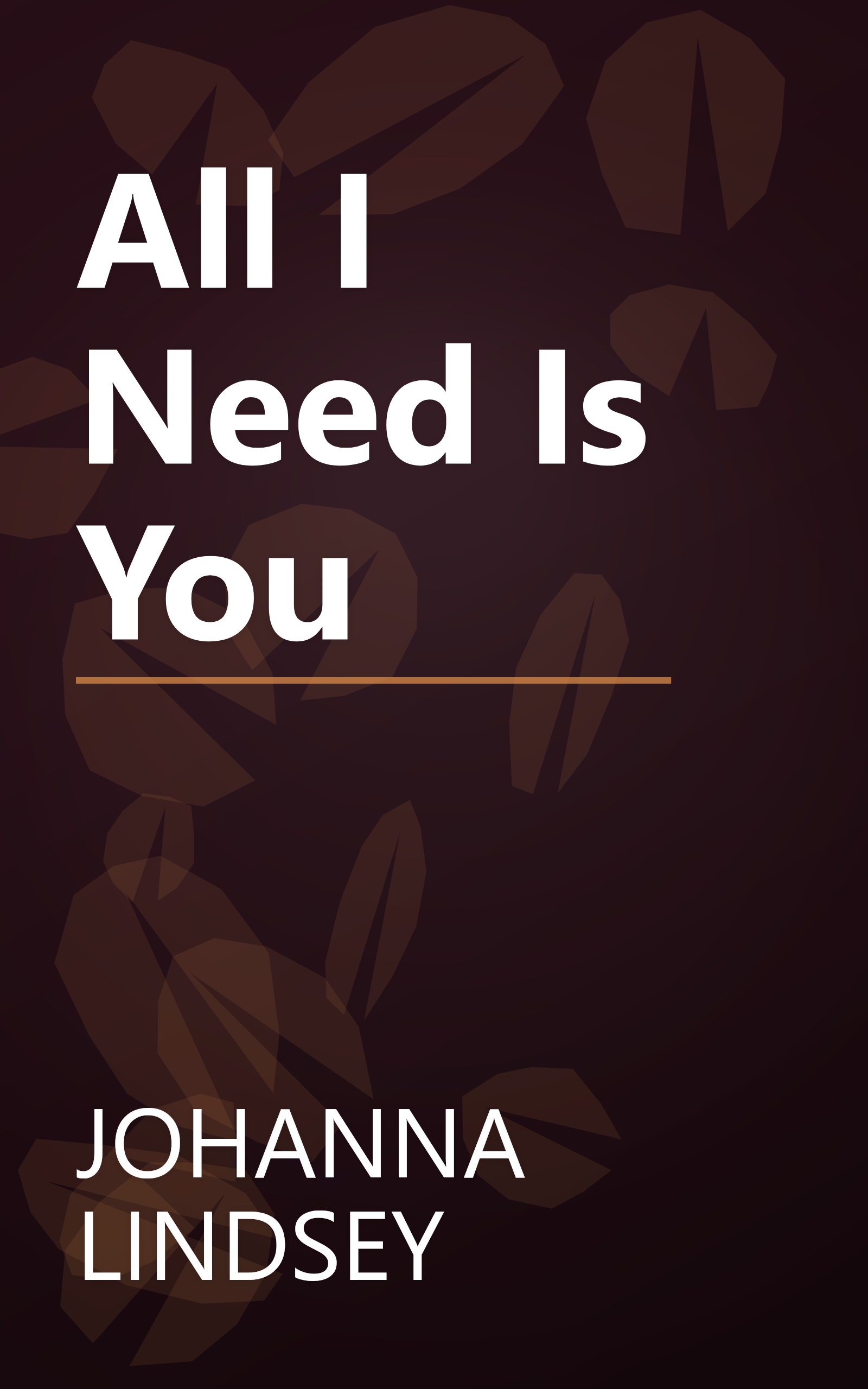 All I Need Is You book cover