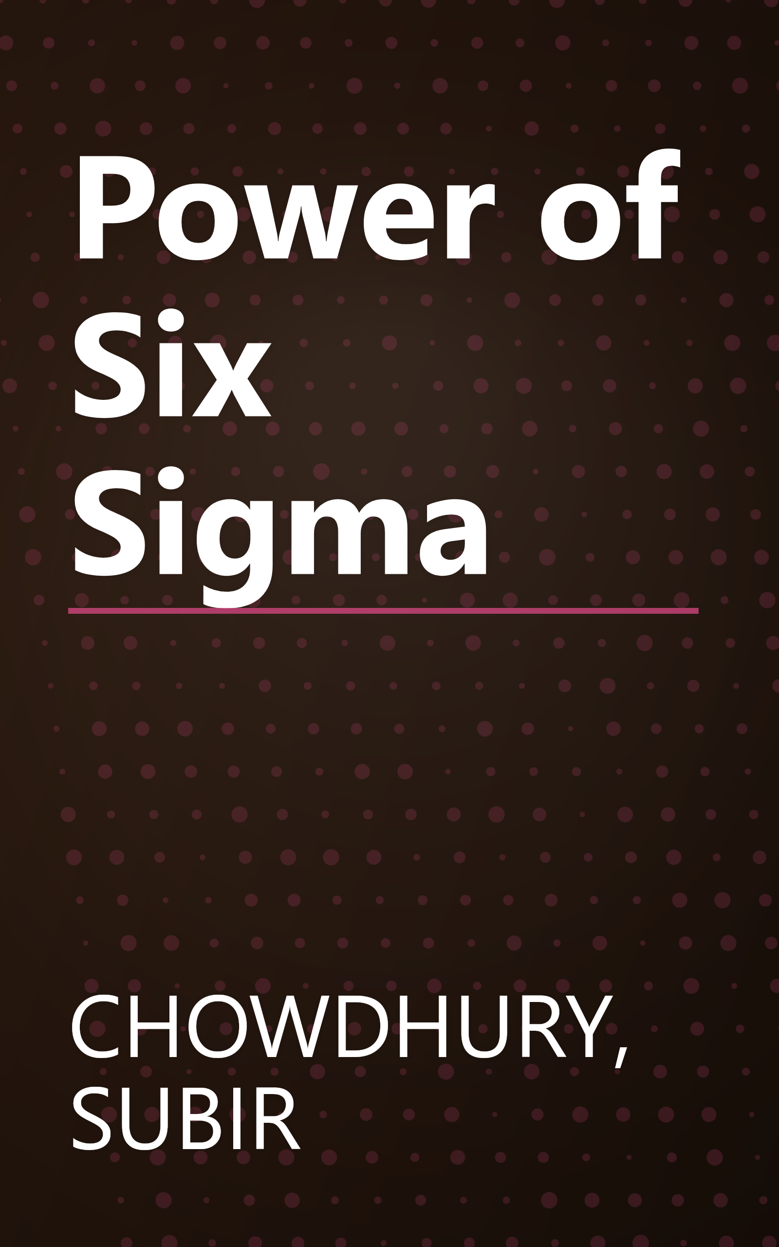 Power of Six Sigma book cover