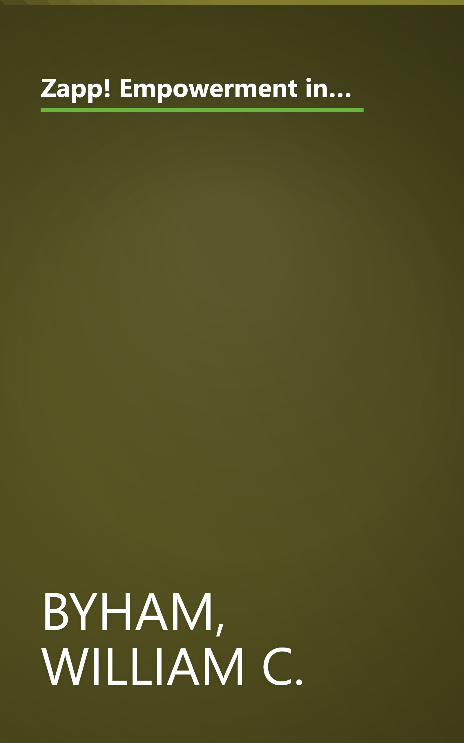 Zapp! Empowerment in Health Care: How to Improve Patient Care, Increase Employee Job Satisfaction, and Lower Health Care Costs book cover