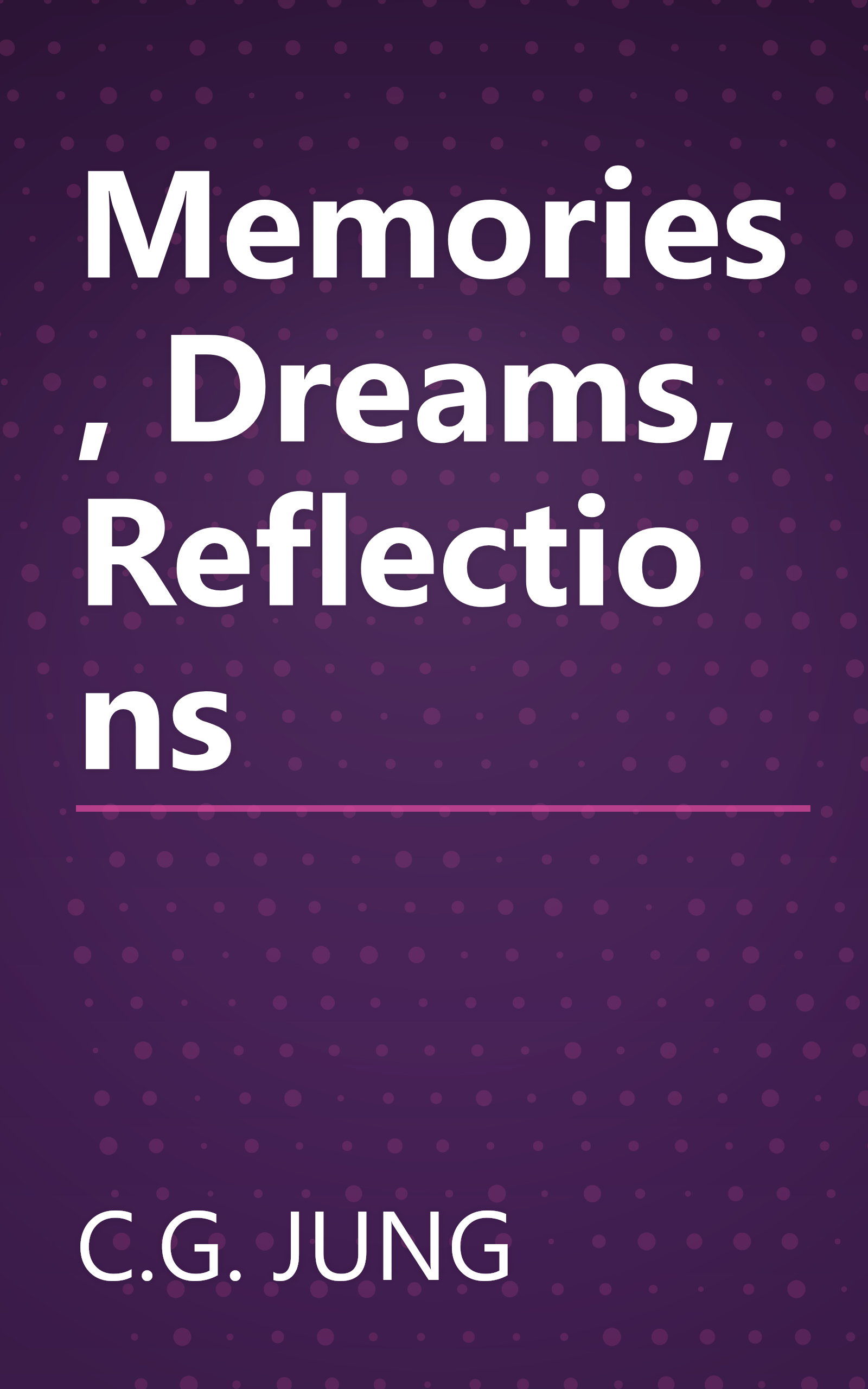 Memories, Dreams, Reflections book cover