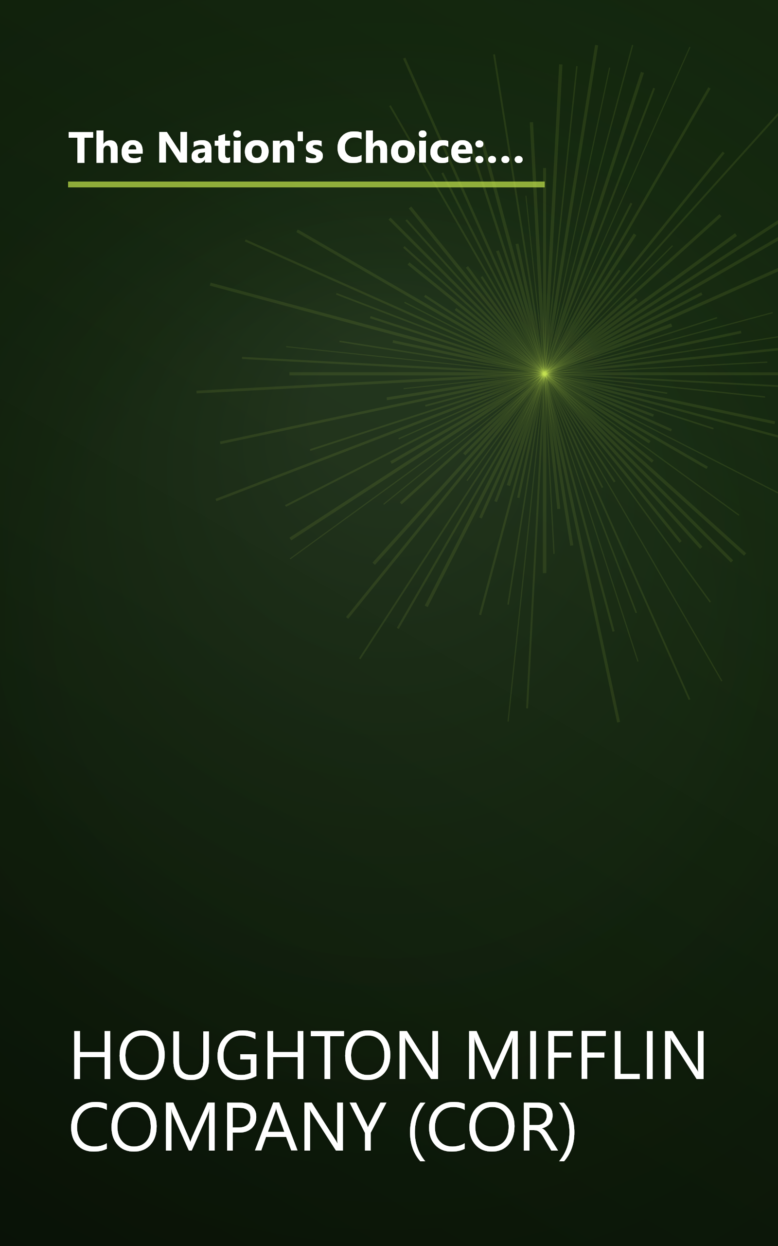 The Nation's Choice: Theme Paperbacks on Level Theme 4 Grade 2 Raptors! (Houghton Mifflin Reading: The Nation's Choice) book cover