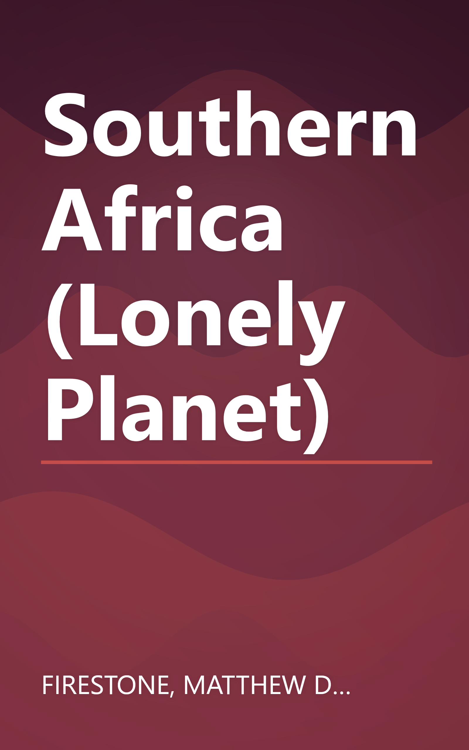 Southern Africa (Lonely Planet) book cover
