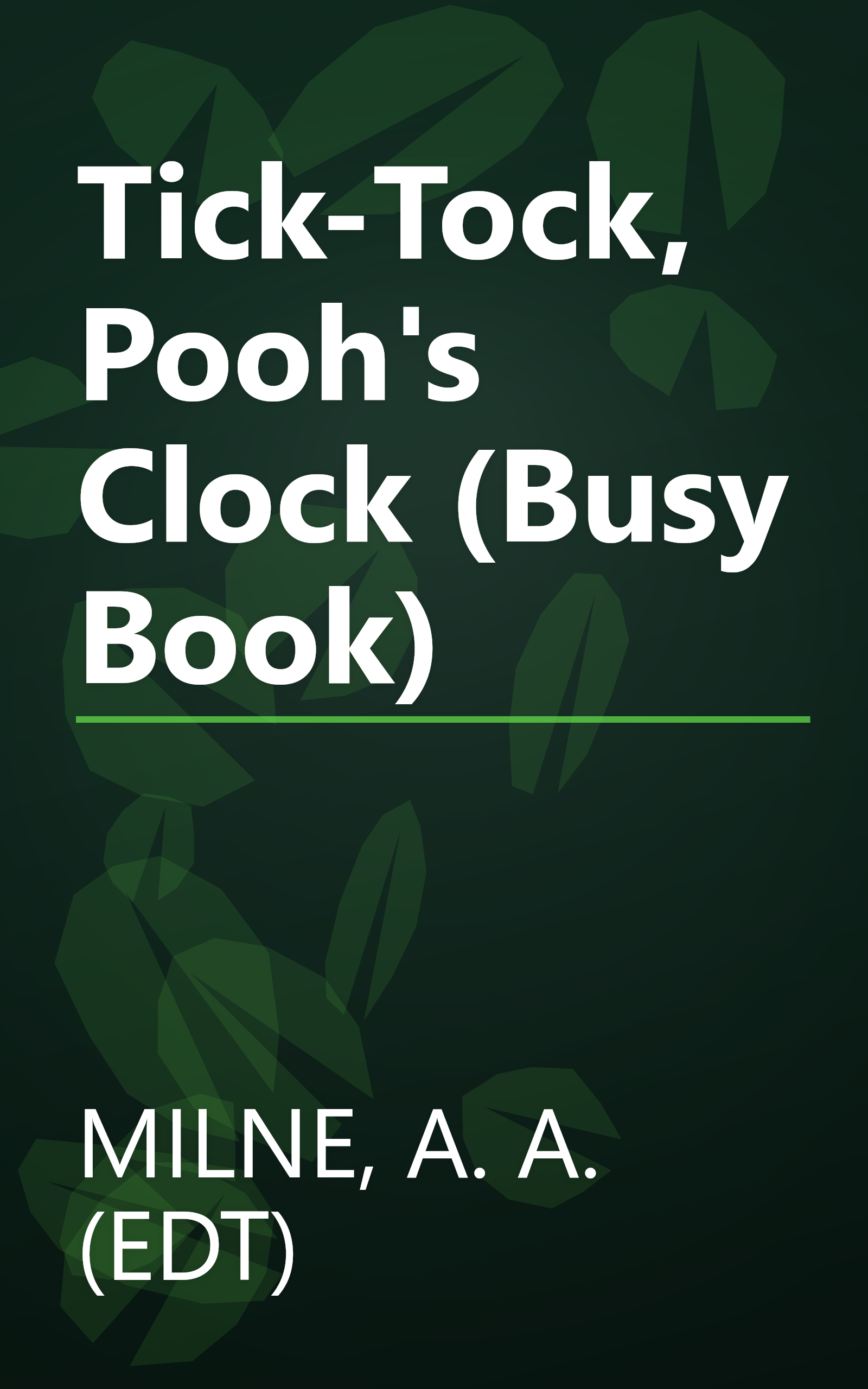 Tick-Tock, Pooh's Clock (Busy Book) book cover