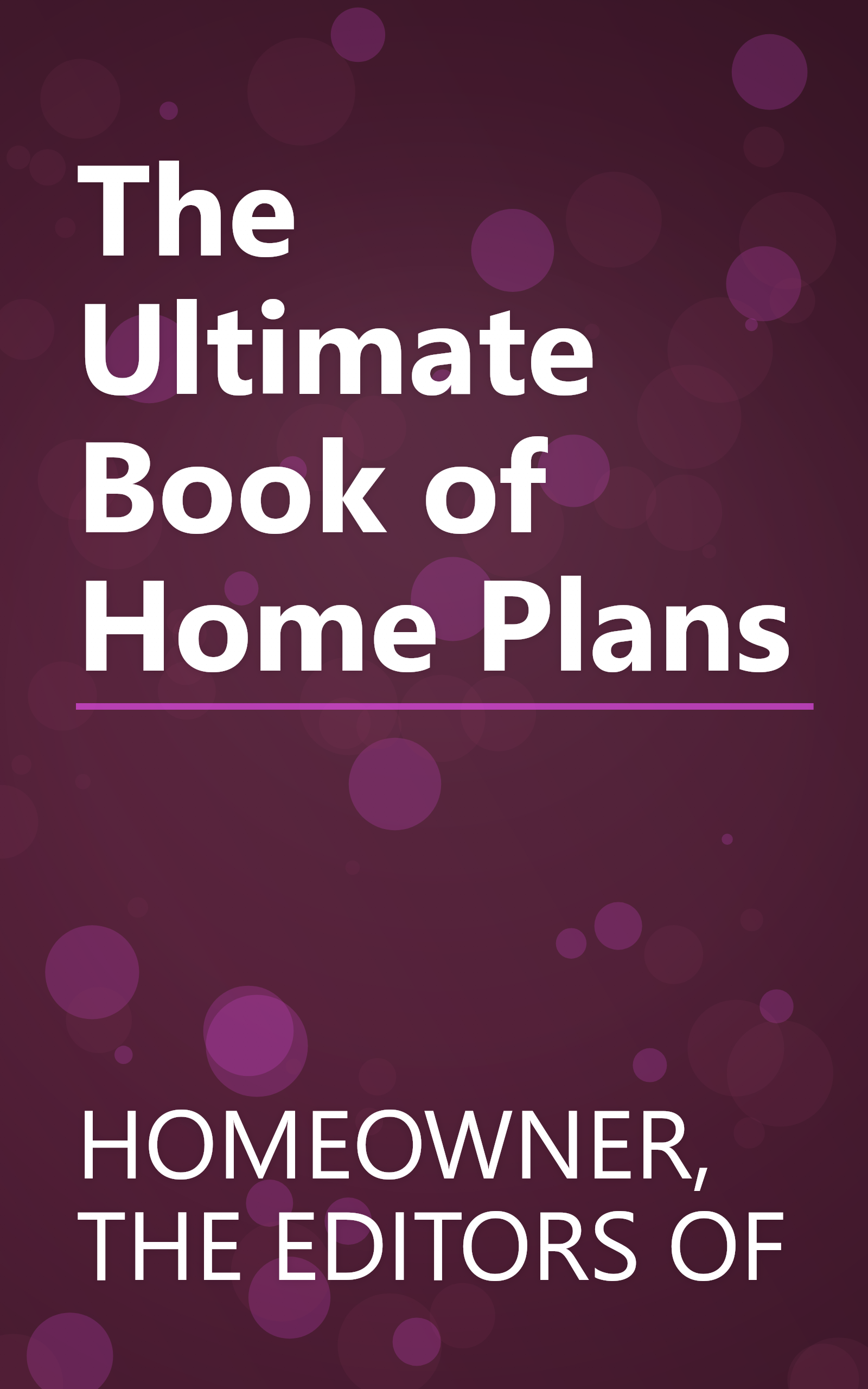The Ultimate Book of Home Plans book cover