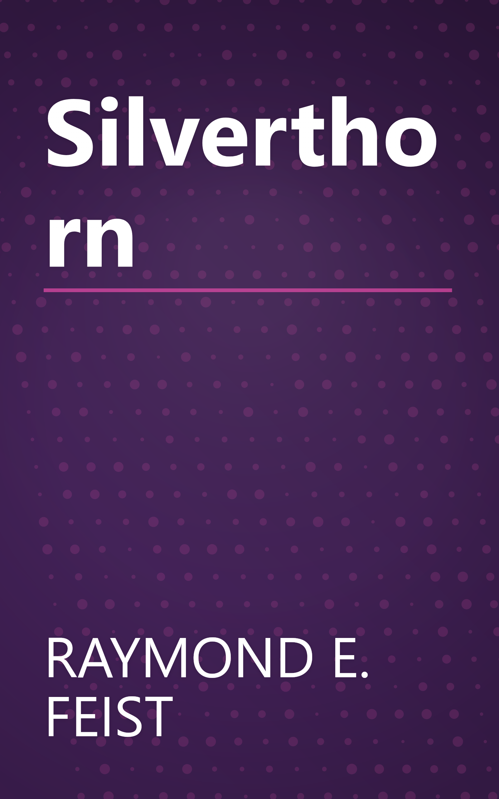 Silverthorn book cover