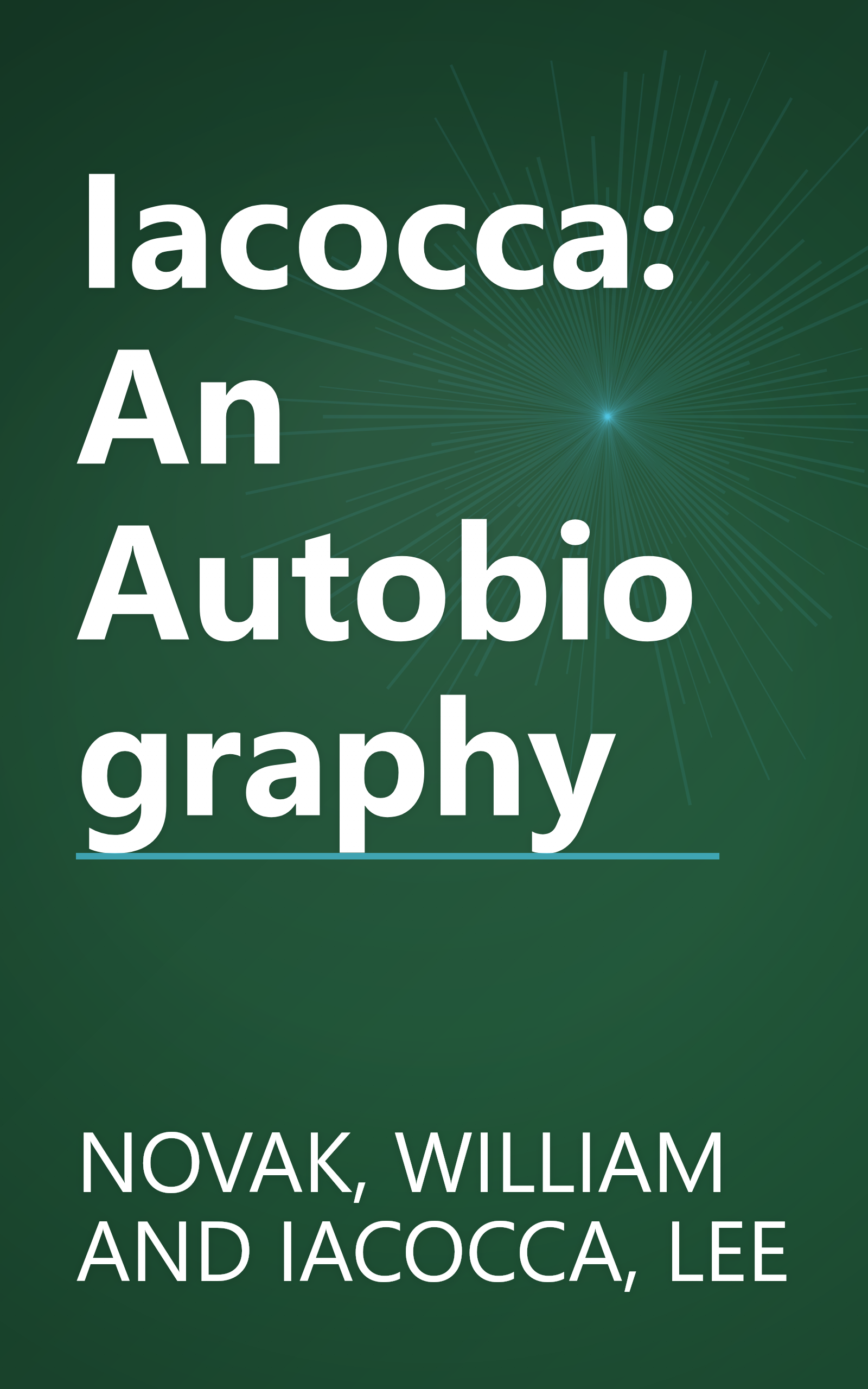 Iacocca: An Autobiography book cover