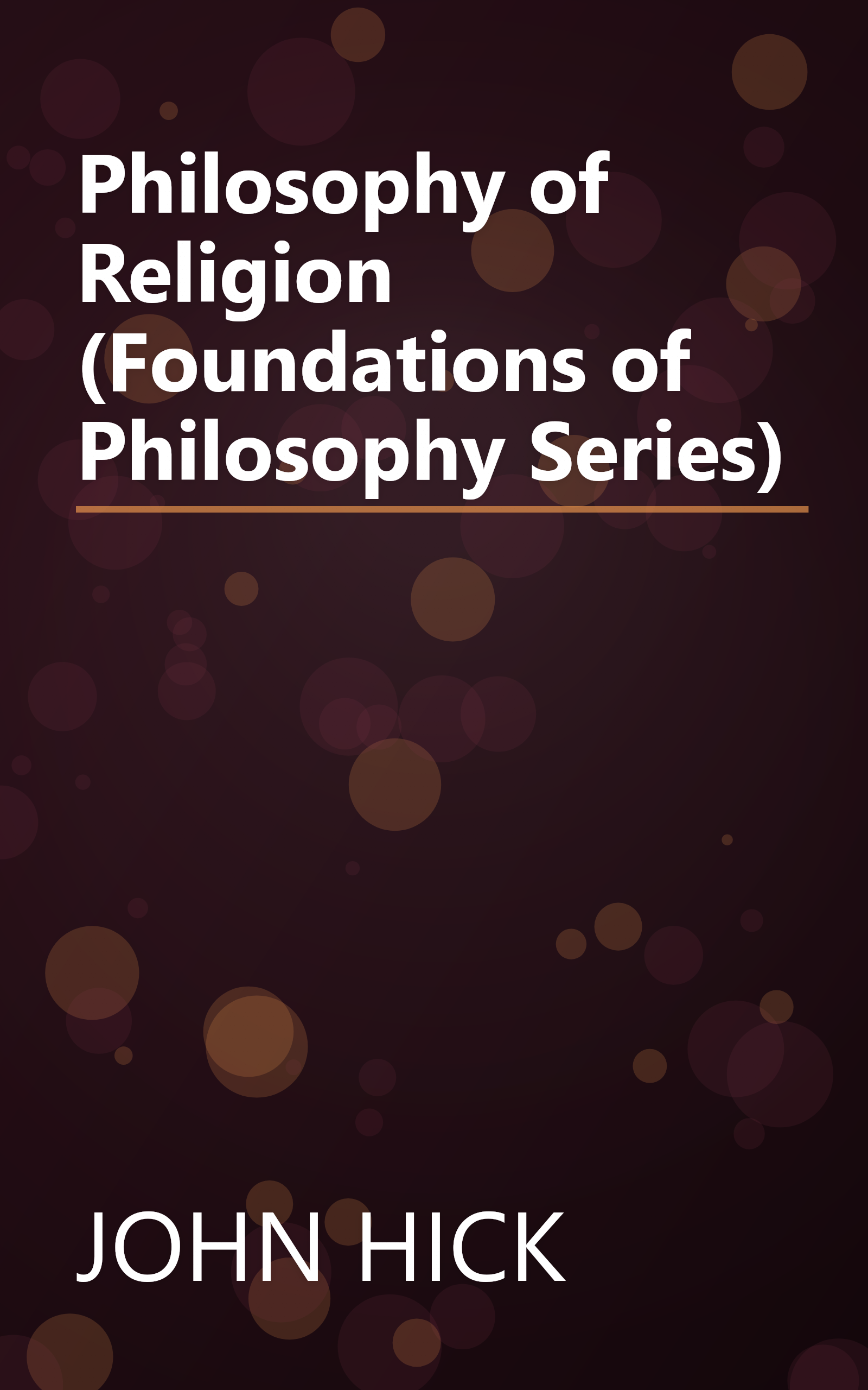 Philosophy of Religion (Foundations of Philosophy Series) book cover