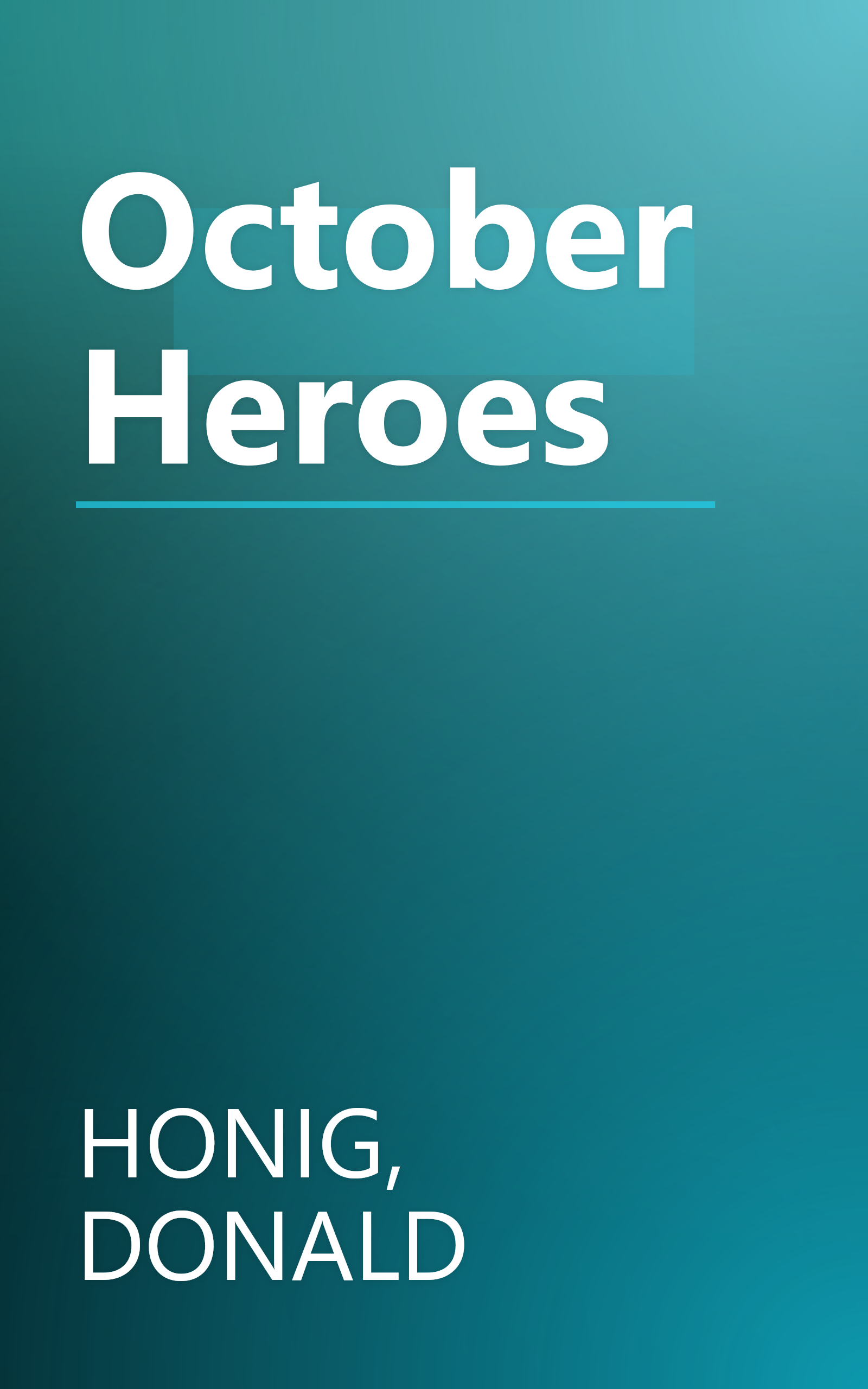 October Heroes book cover