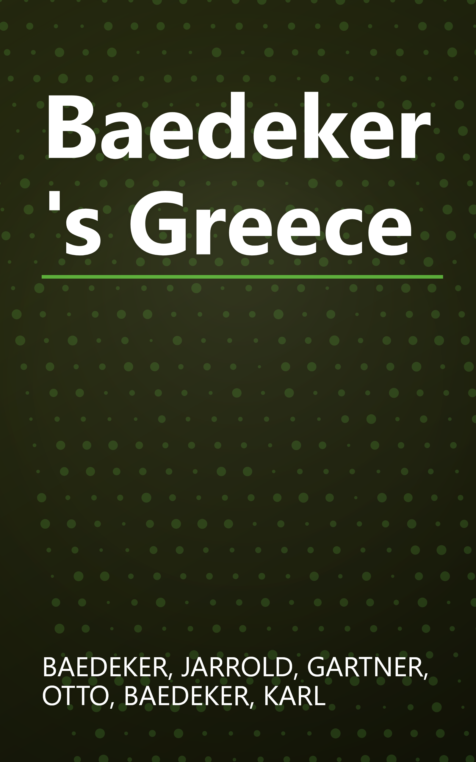 Baedeker's Greece book cover