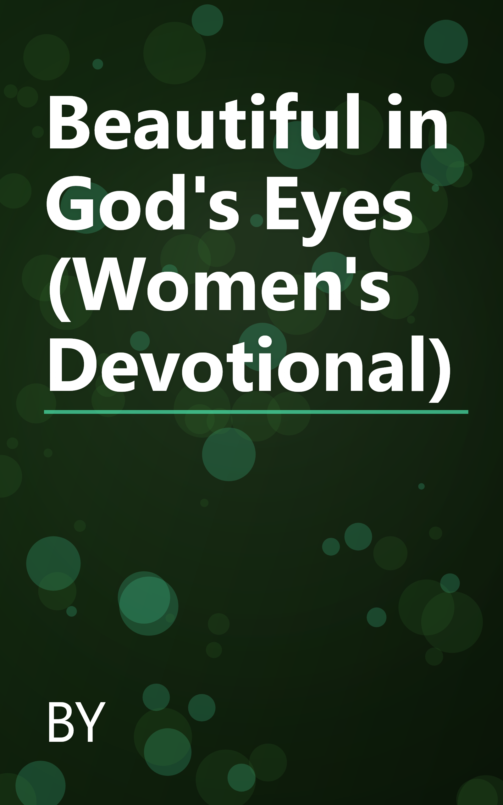 Beautiful in God's Eyes (Women's Devotional) book cover