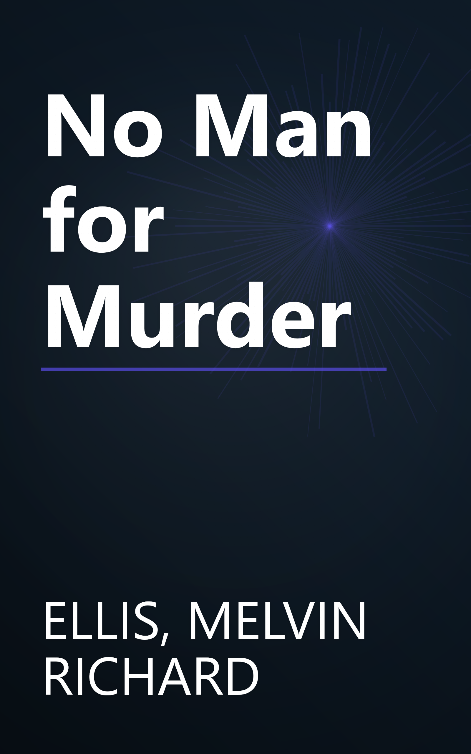No Man for Murder book cover