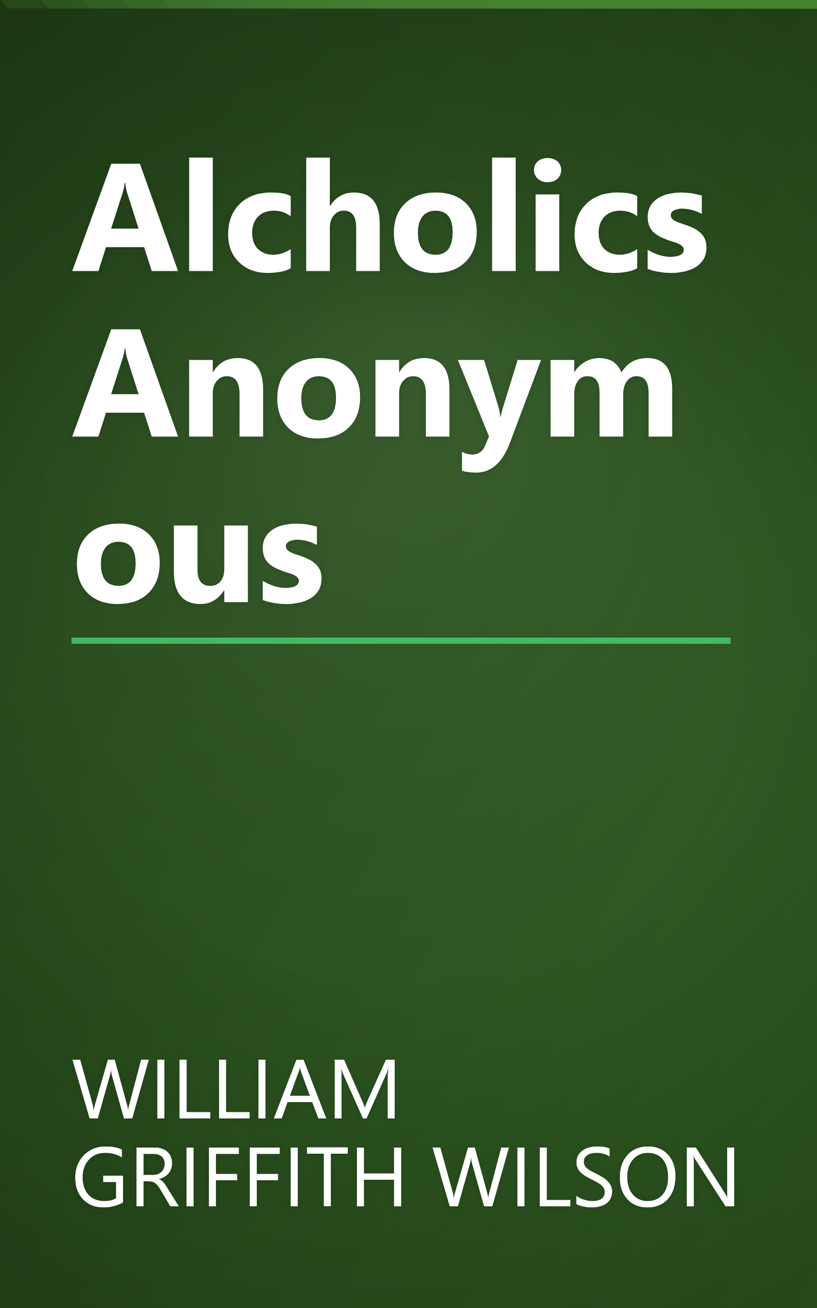 Alcholics Anonymous book cover