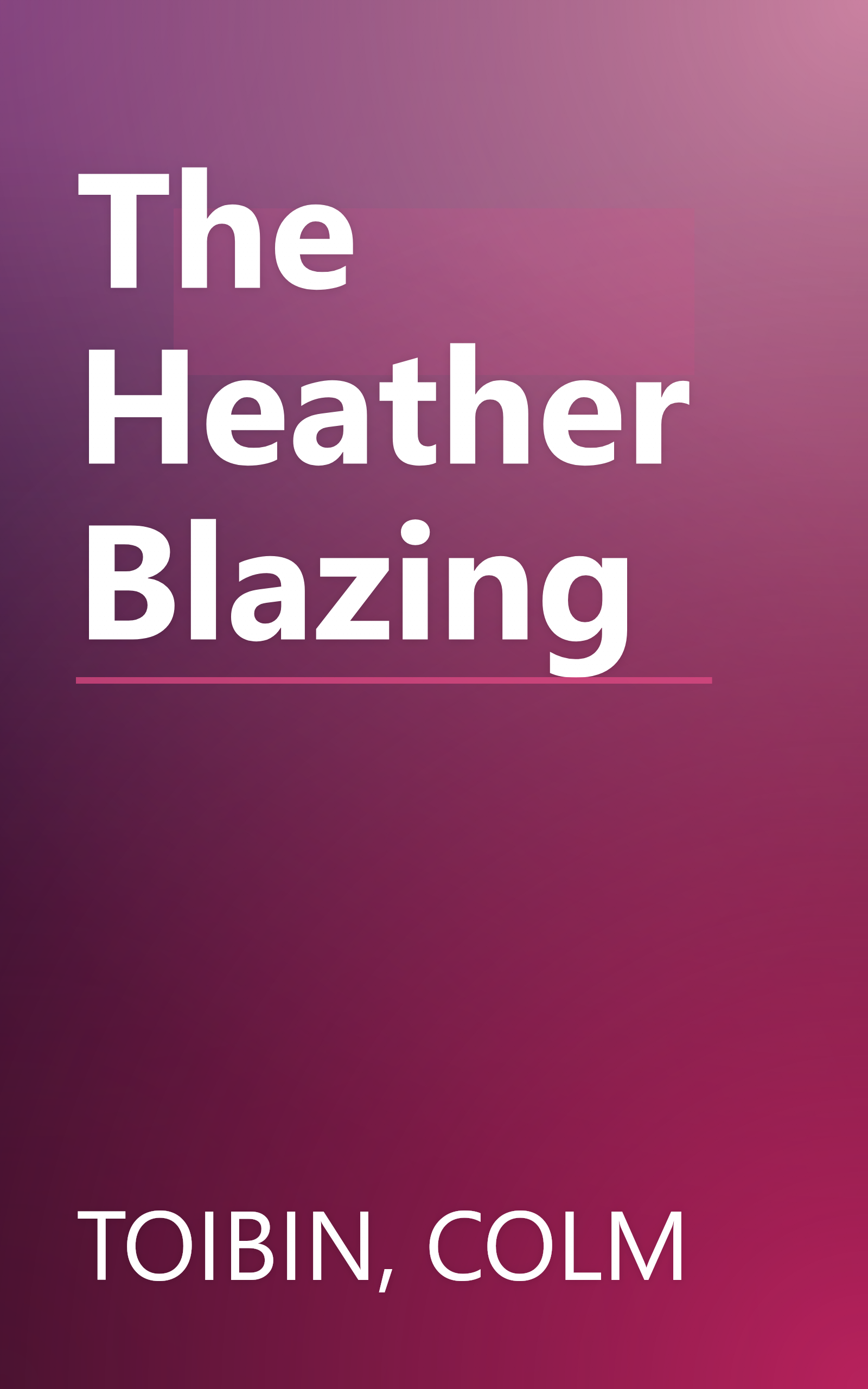 The Heather Blazing book cover