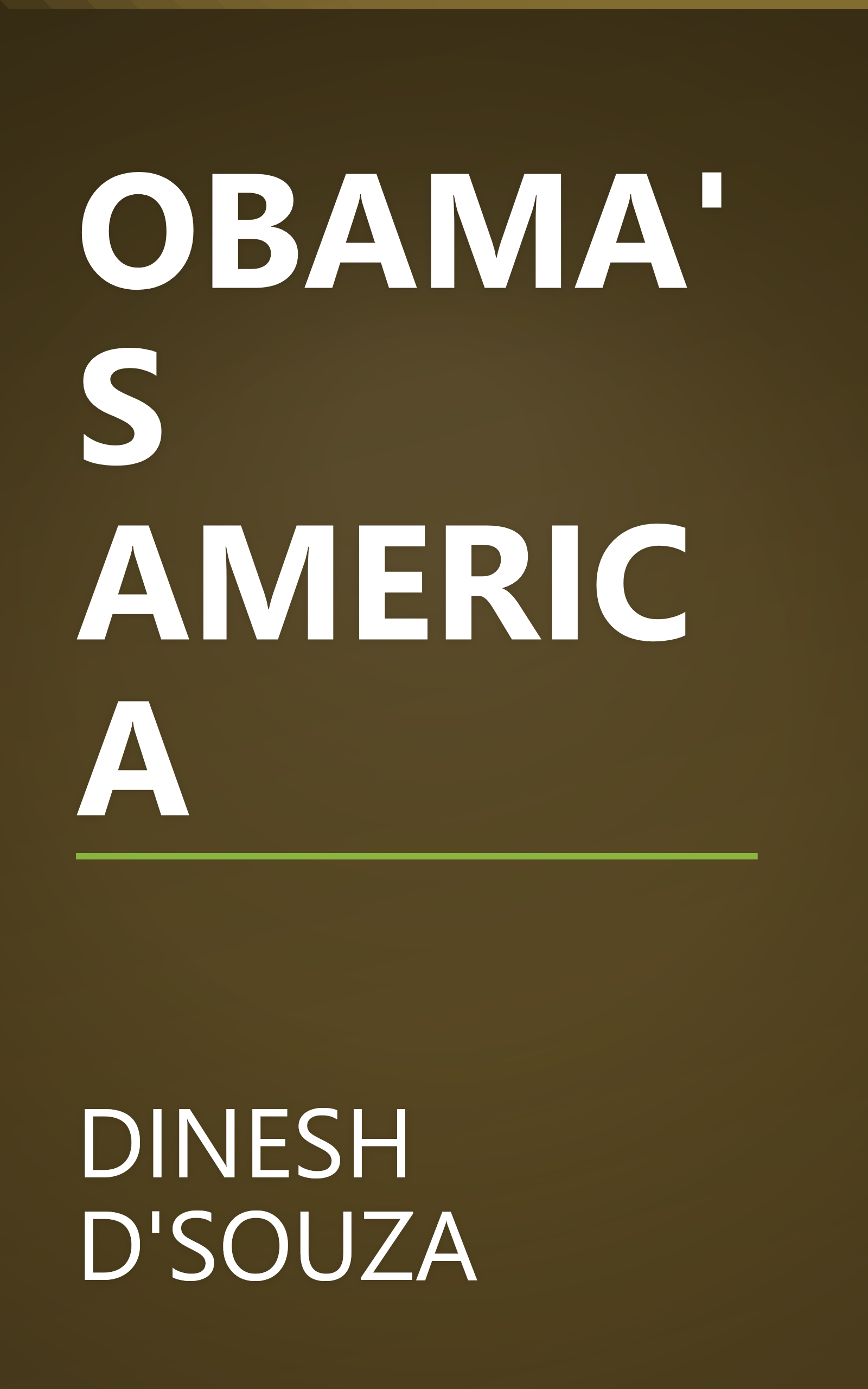 OBAMA'S AMERICA book cover