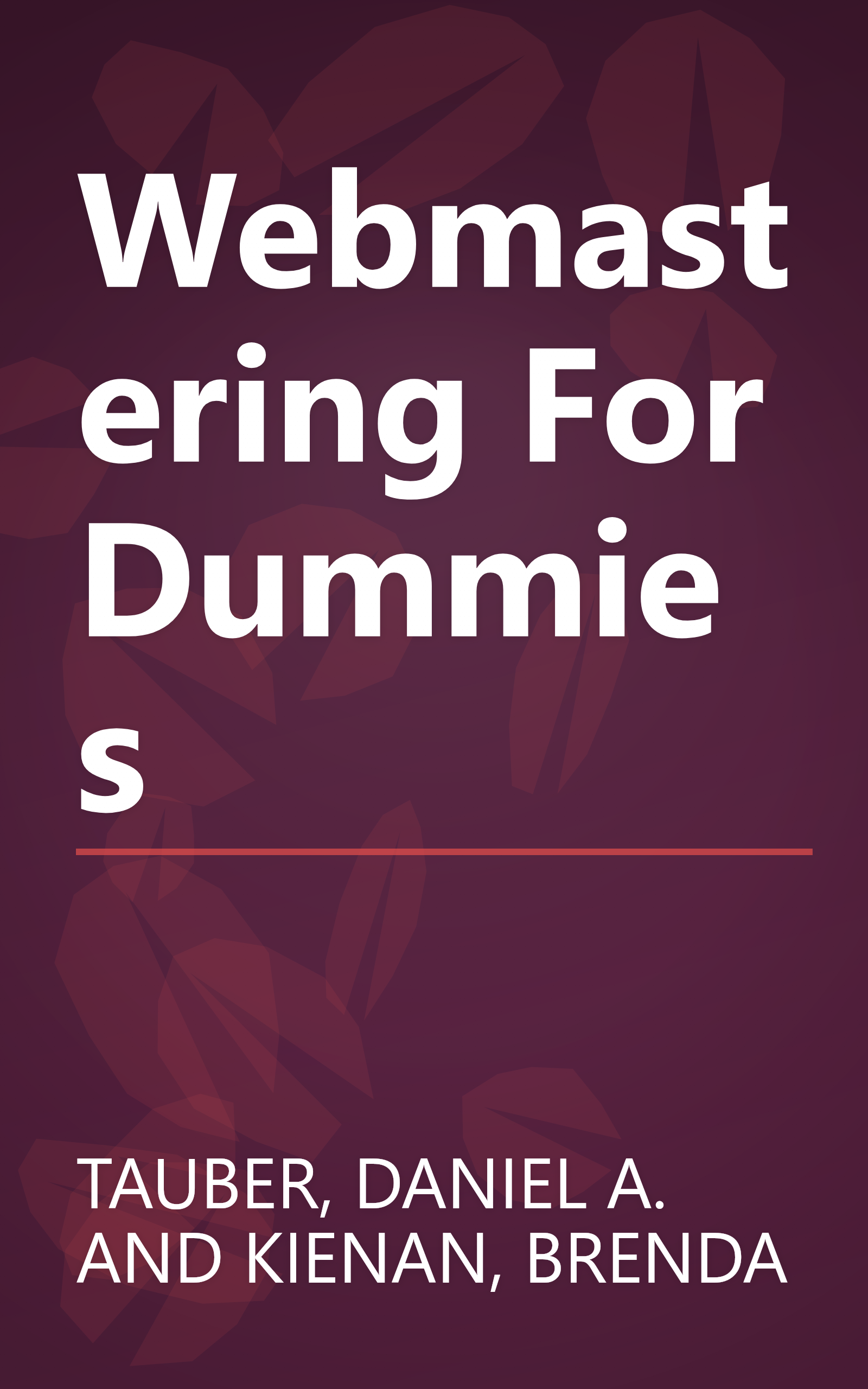 Webmastering For Dummies book cover