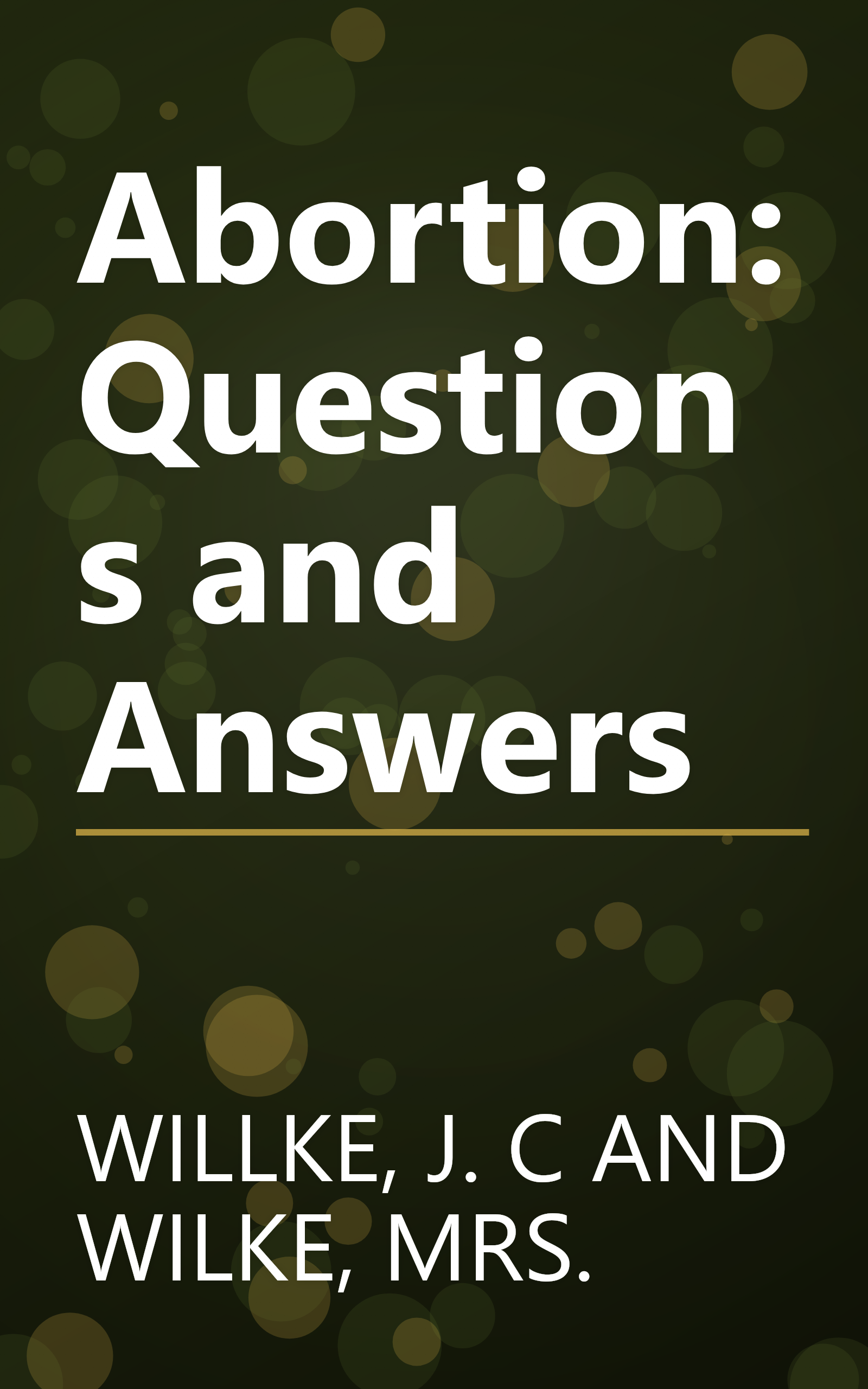 Abortion: Questions and Answers book cover