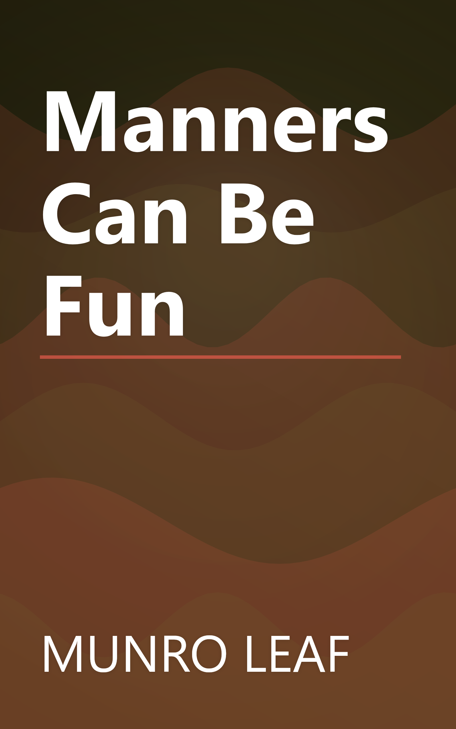 Manners Can Be Fun book cover
