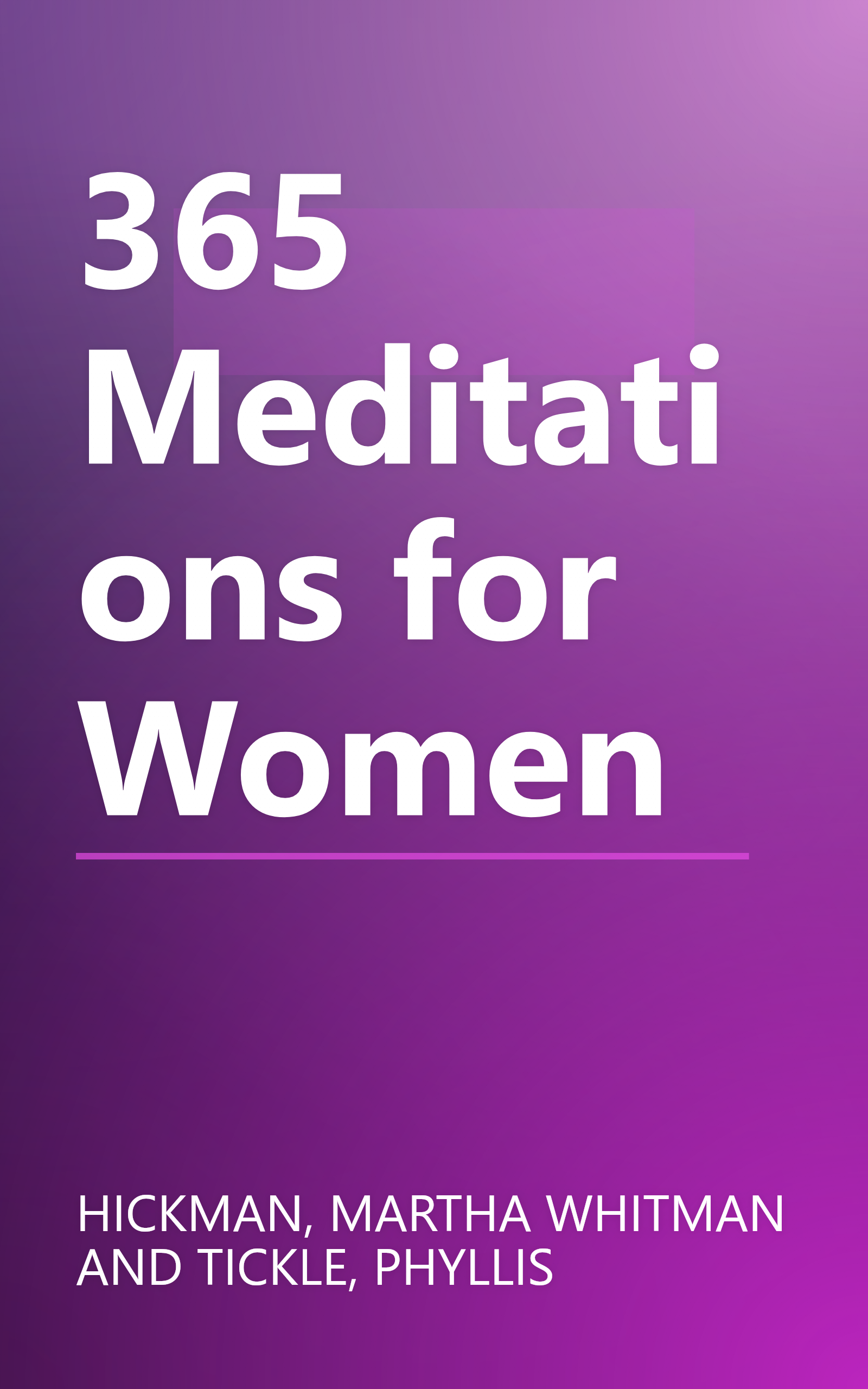 365 Meditations for Women book cover