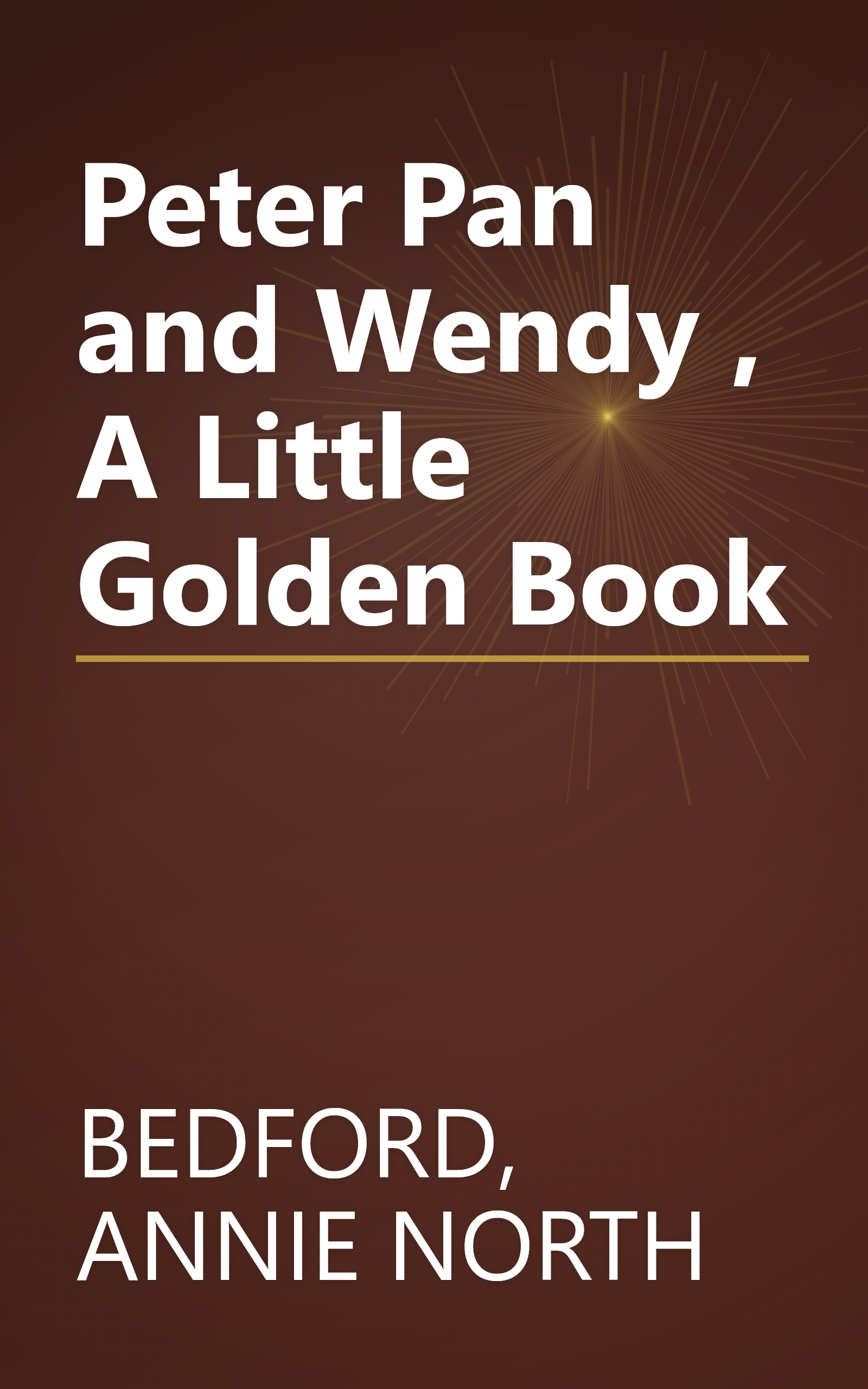 Peter Pan and Wendy , A Little Golden Book book cover