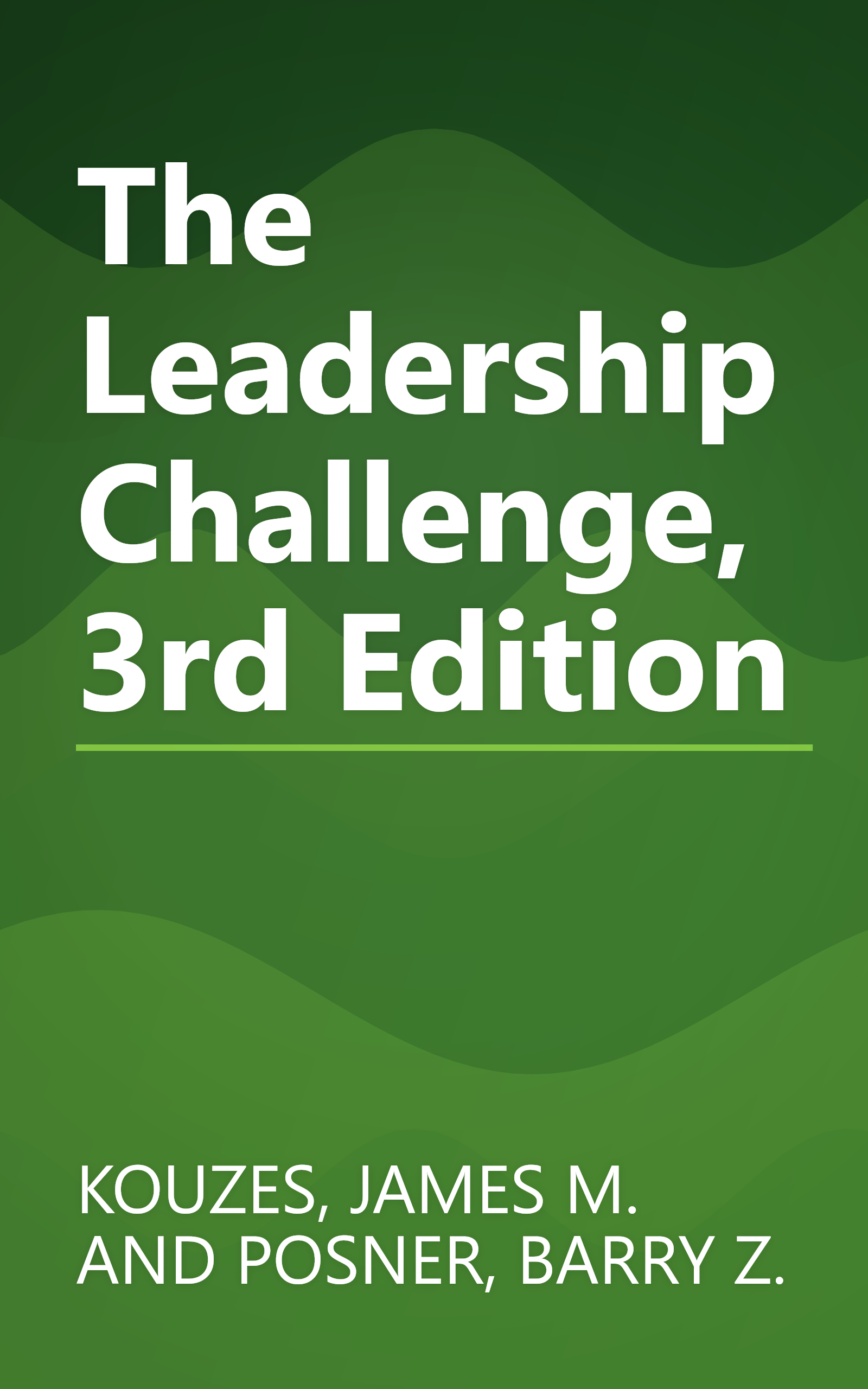 The Leadership Challenge, 3rd Edition book cover